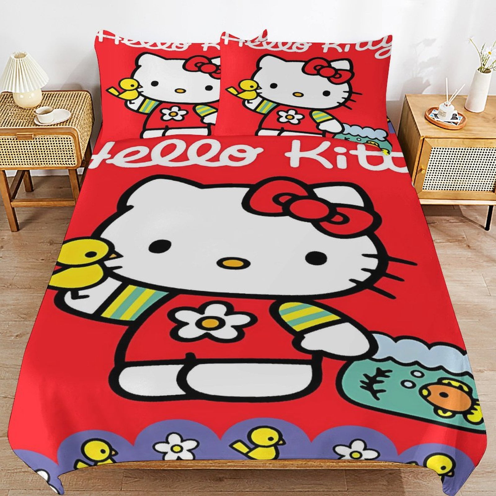 Hello Kitty Bed Duvet Cover Microfiber Bedding Sets 3D Printed ...