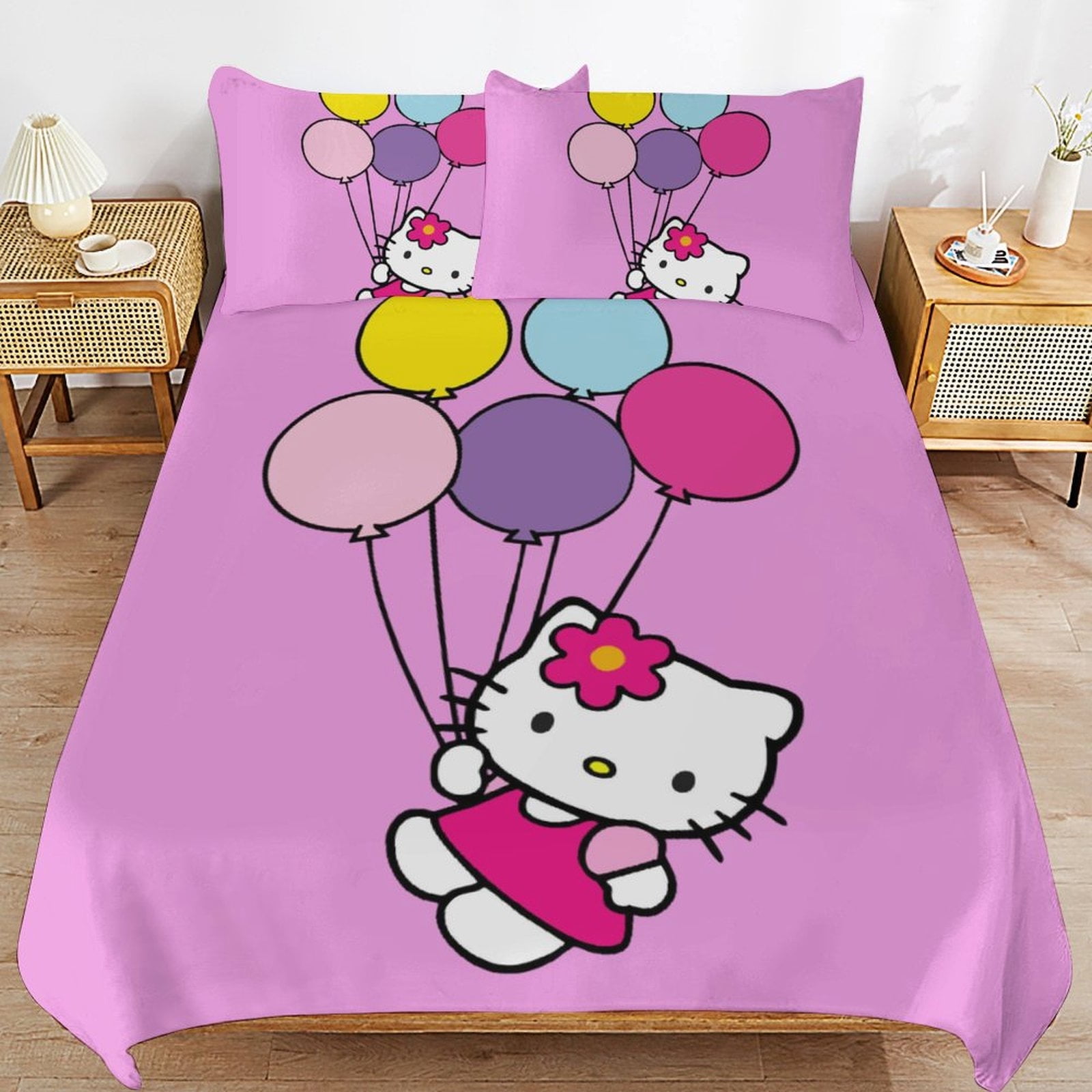 Hello Kitty Bed Duvet Cover Microfiber Bedding Sets 3D Printed ...