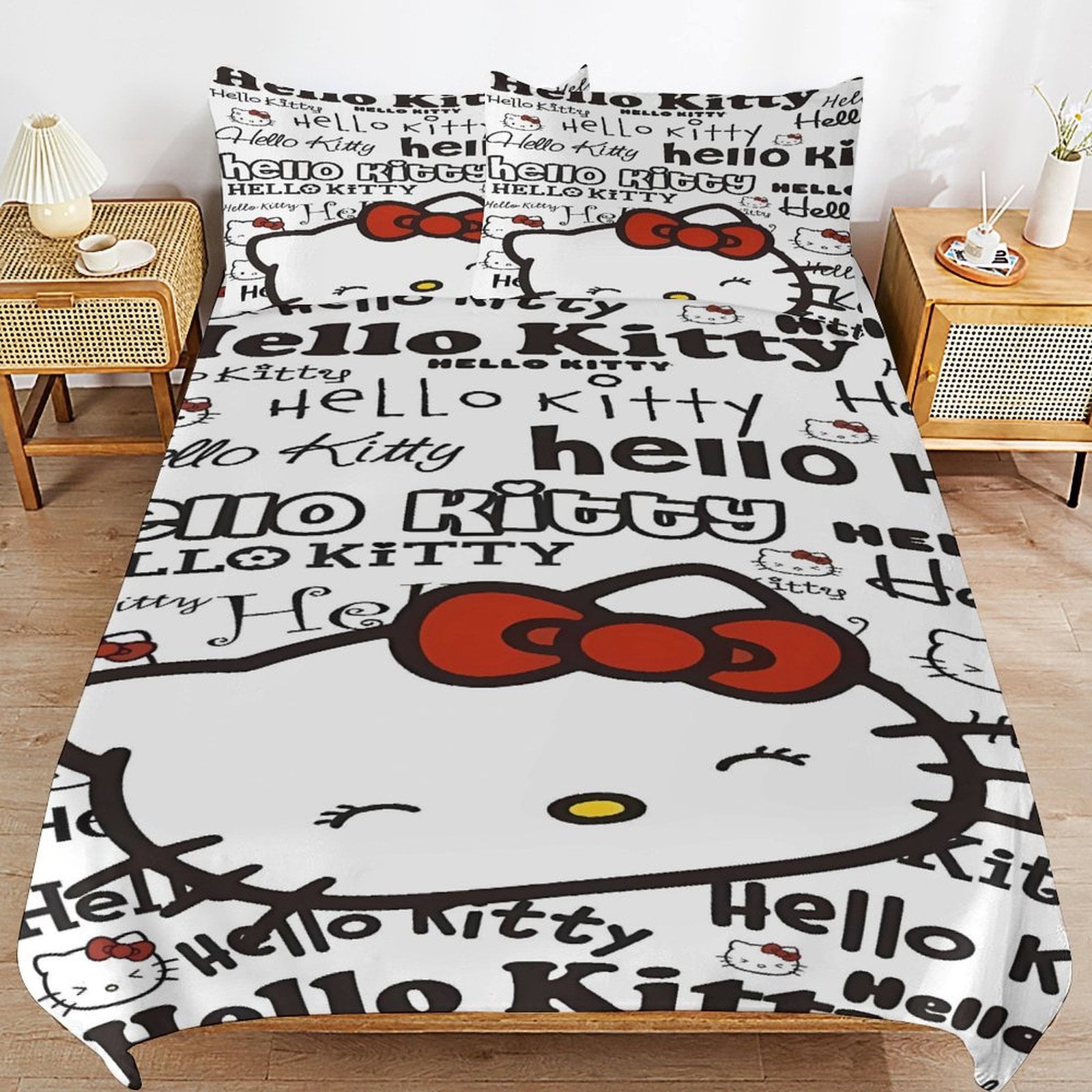 Hello Kitty Bed Duvet Cover Microfiber Bedding Sets 3D Printed ...