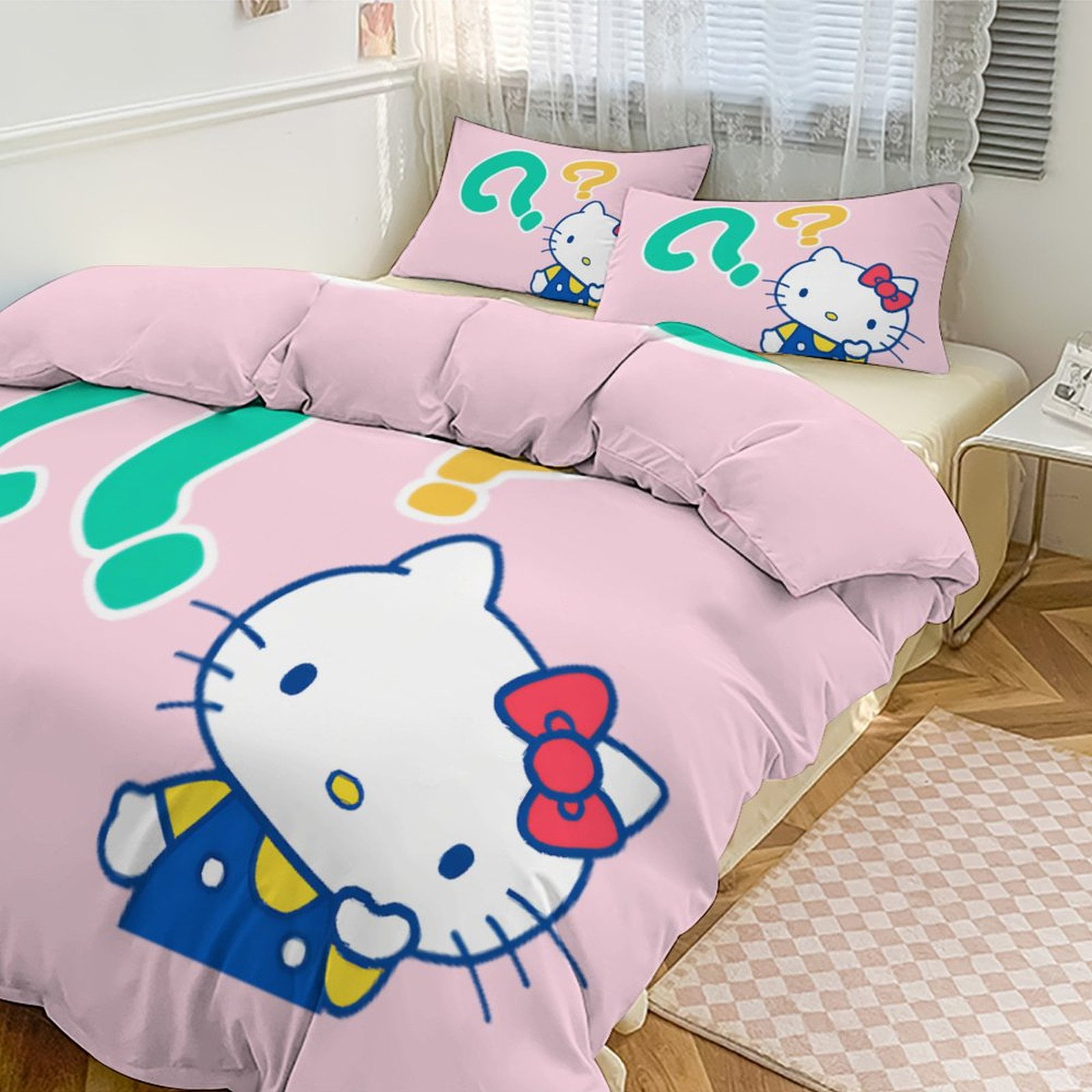 Hello Kitty Bedding Set for Kids Hello Kitty Merch for Women Girls Full ...