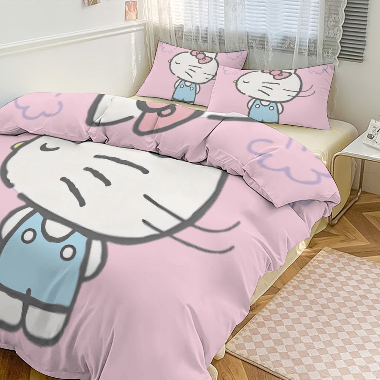 Hello Kitty Bedding Set for Kids Hello Kitty Merch for Women Girls Full ...