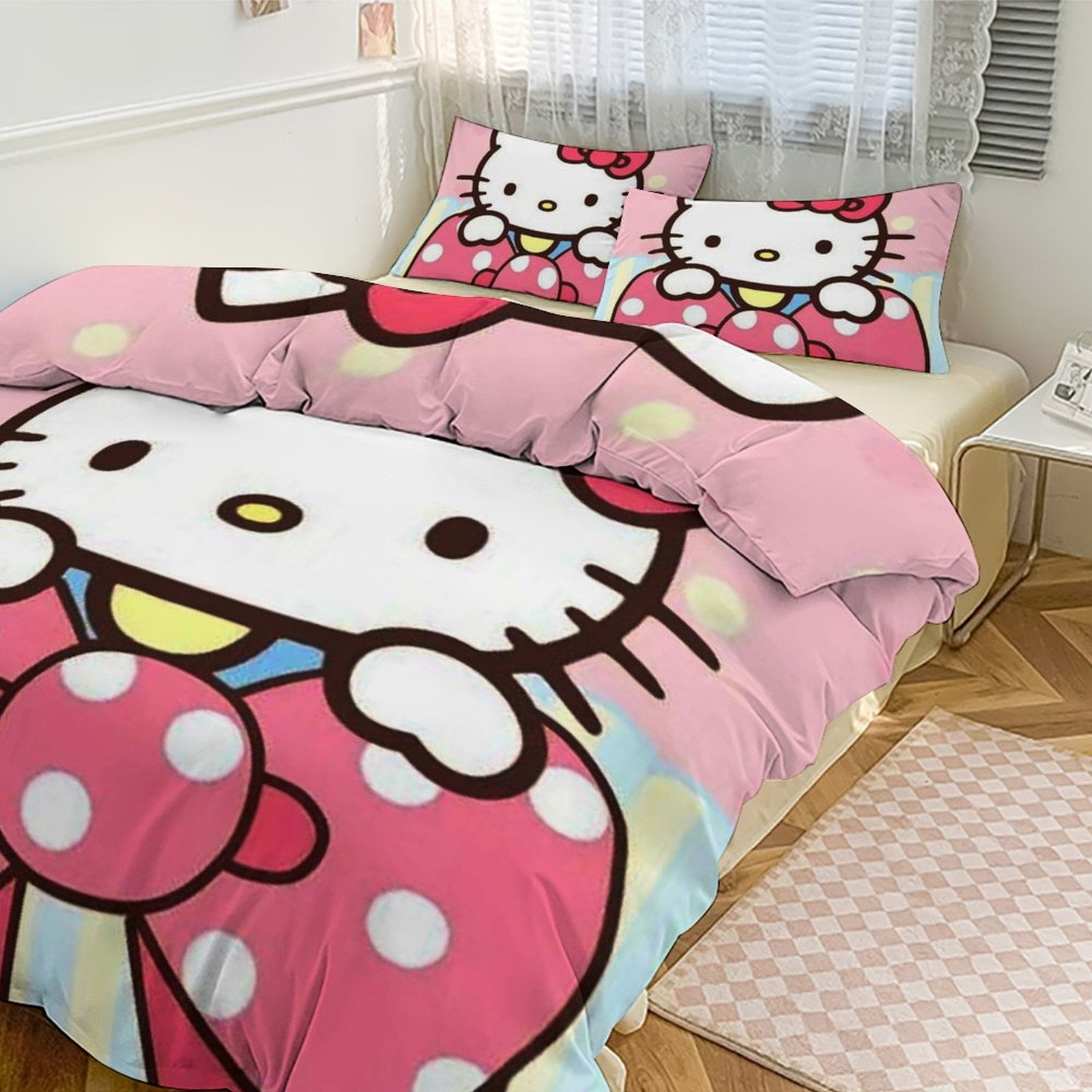 Hello Kitty Bedding Set for Kids Hello Kitty Merch for Women Girls King ...