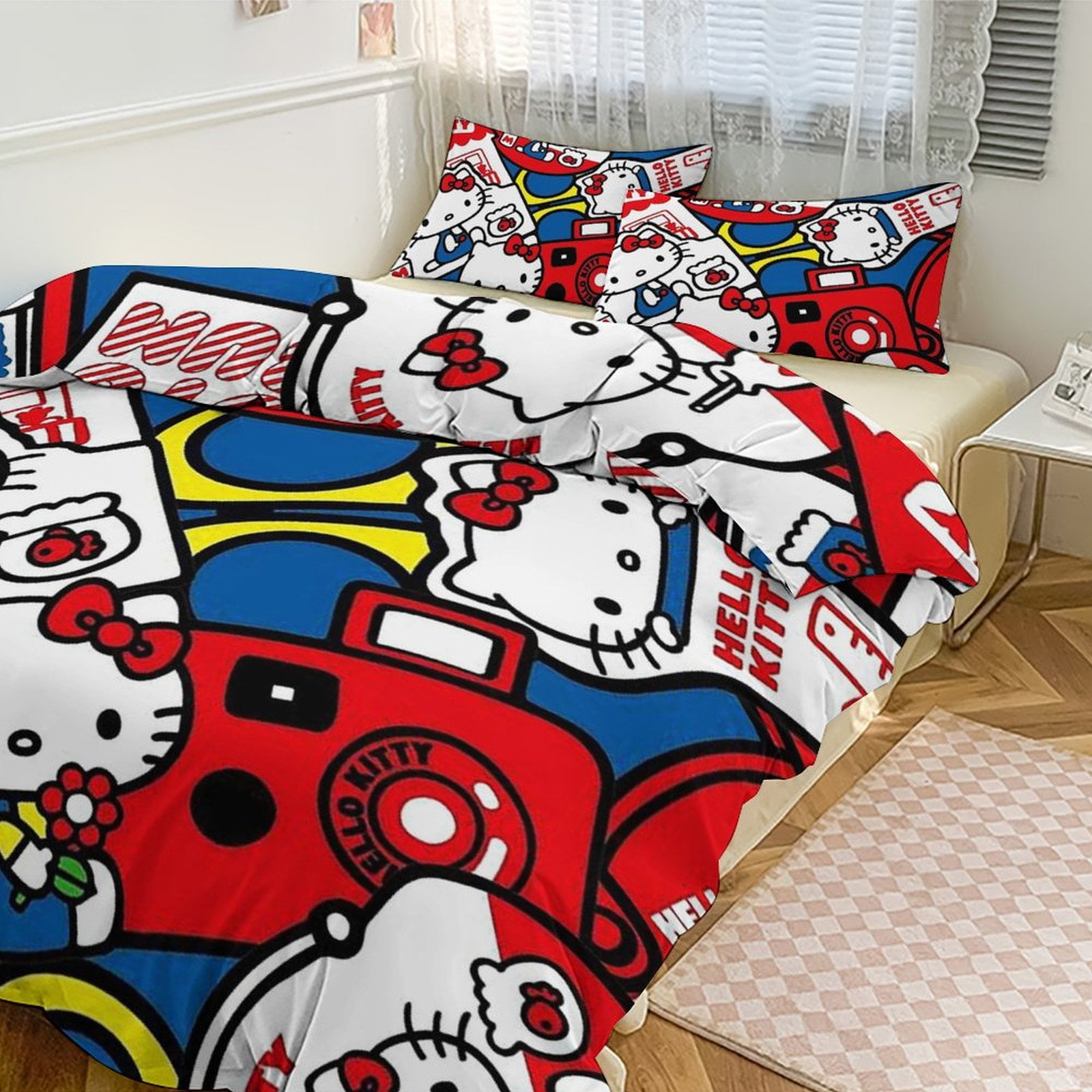 Hello Kitty Bedding Set for Kids Hello Kitty Merch for Women Girls King ...