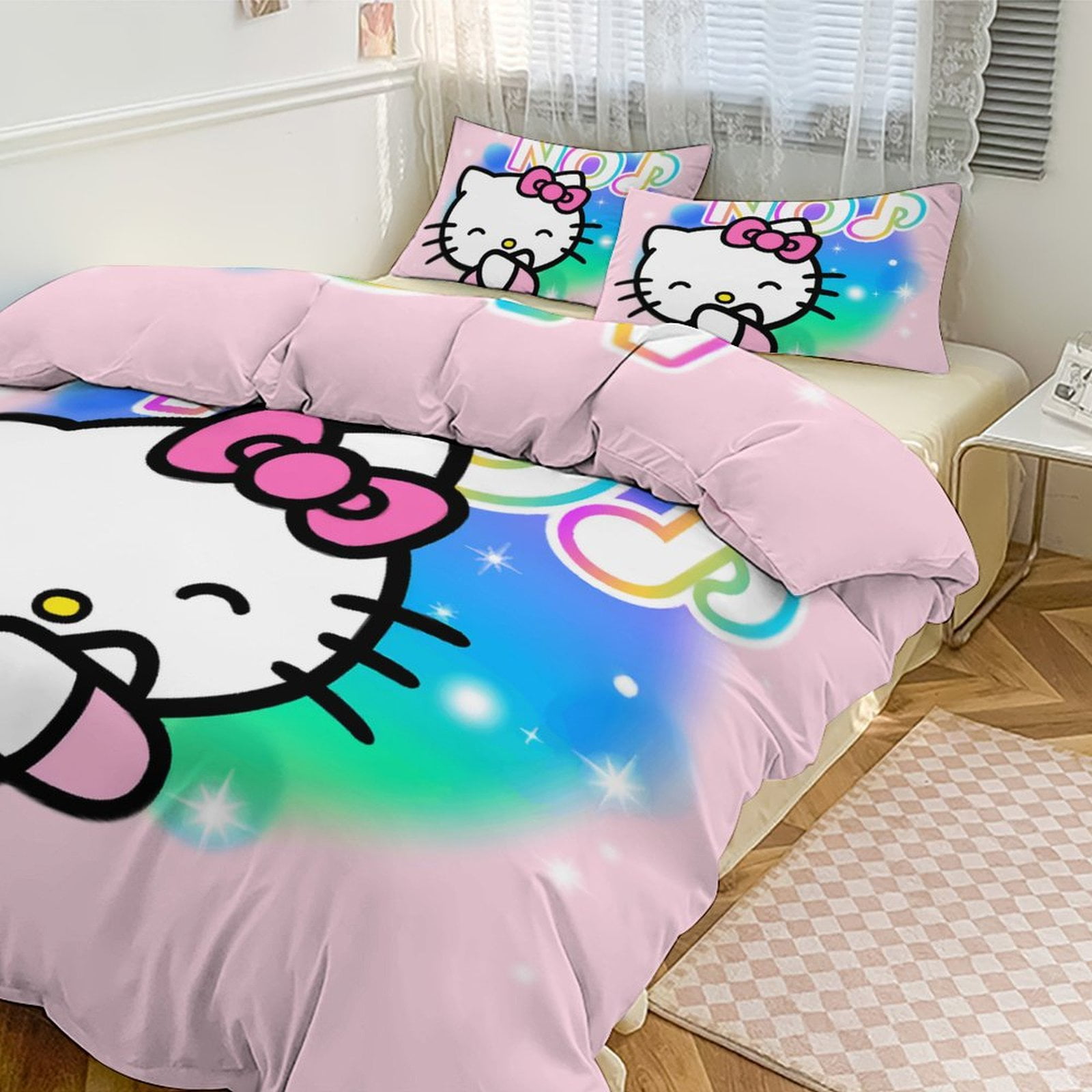 Hello Kitty Bedding Set for Kids Hello Kitty Merch for Women Girls King ...