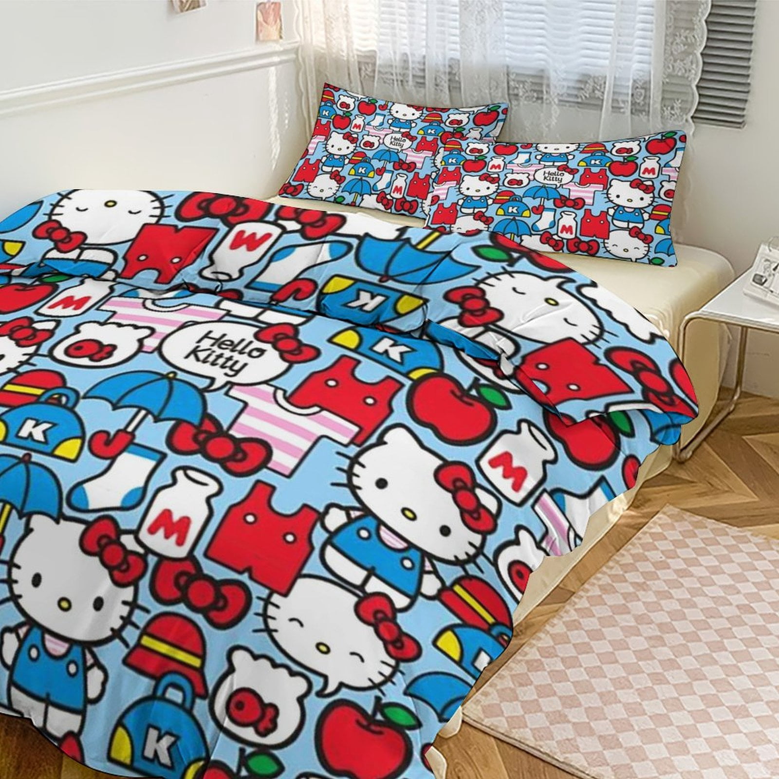 Hello Kitty Bedding Set for Kids Hello Kitty Merch for Women Girls ...