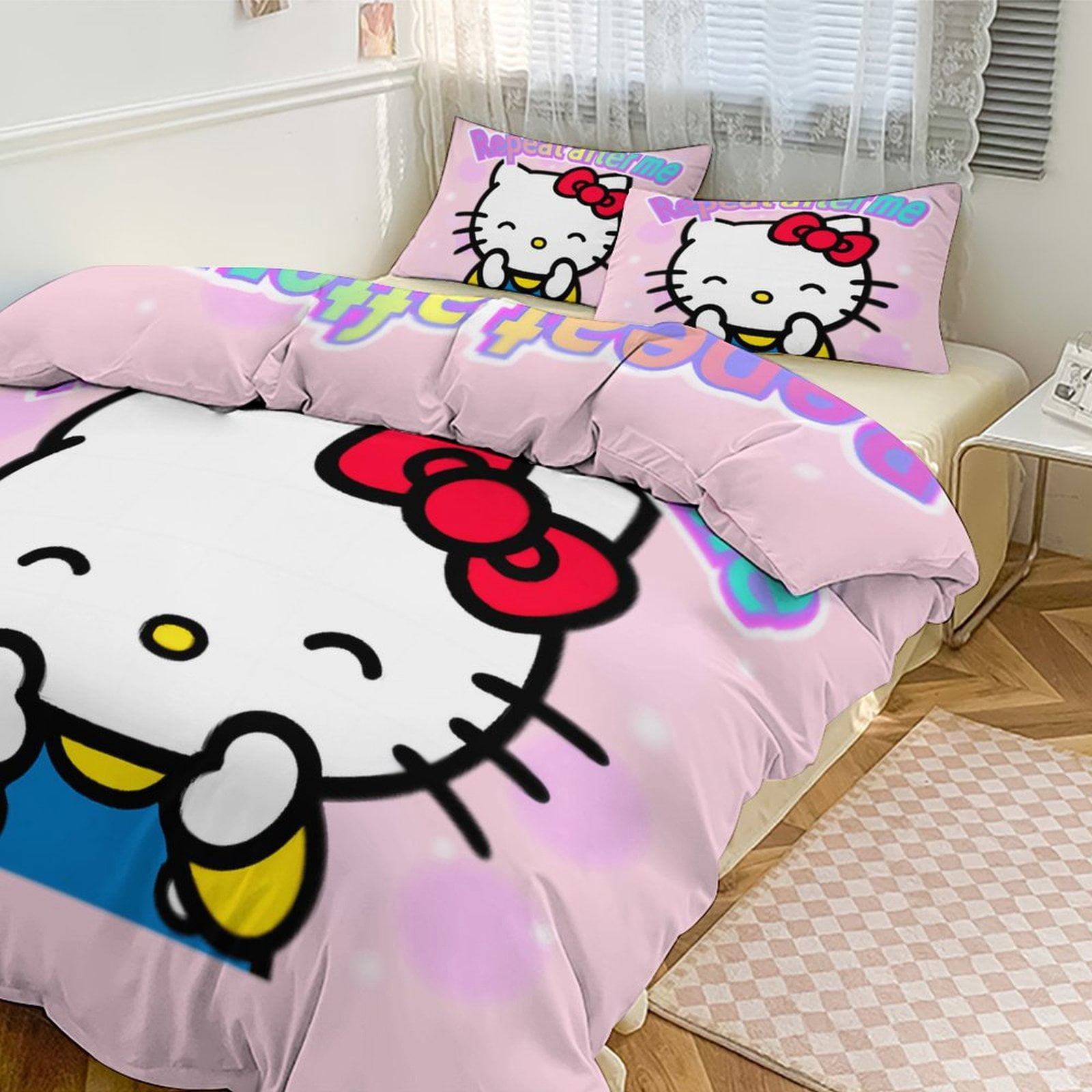 Hello Kitty Bedding Set for Kids Hello Kitty Merch for Women Girls ...