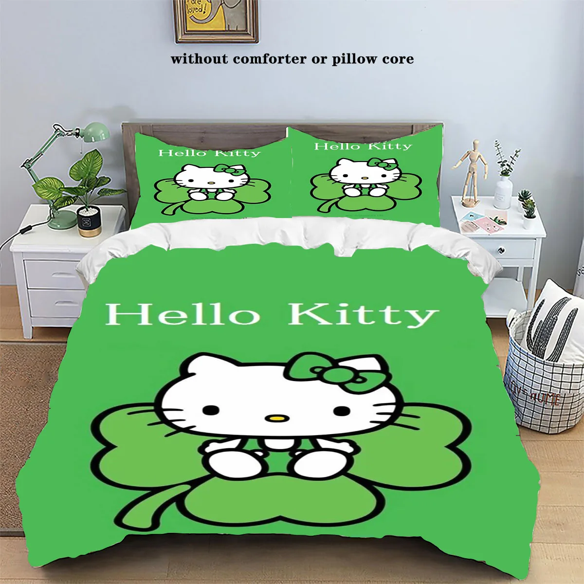 Hello Kitty Bedding Sets Soft Sanrio Comforter Cover Bed Cover Duvet ...