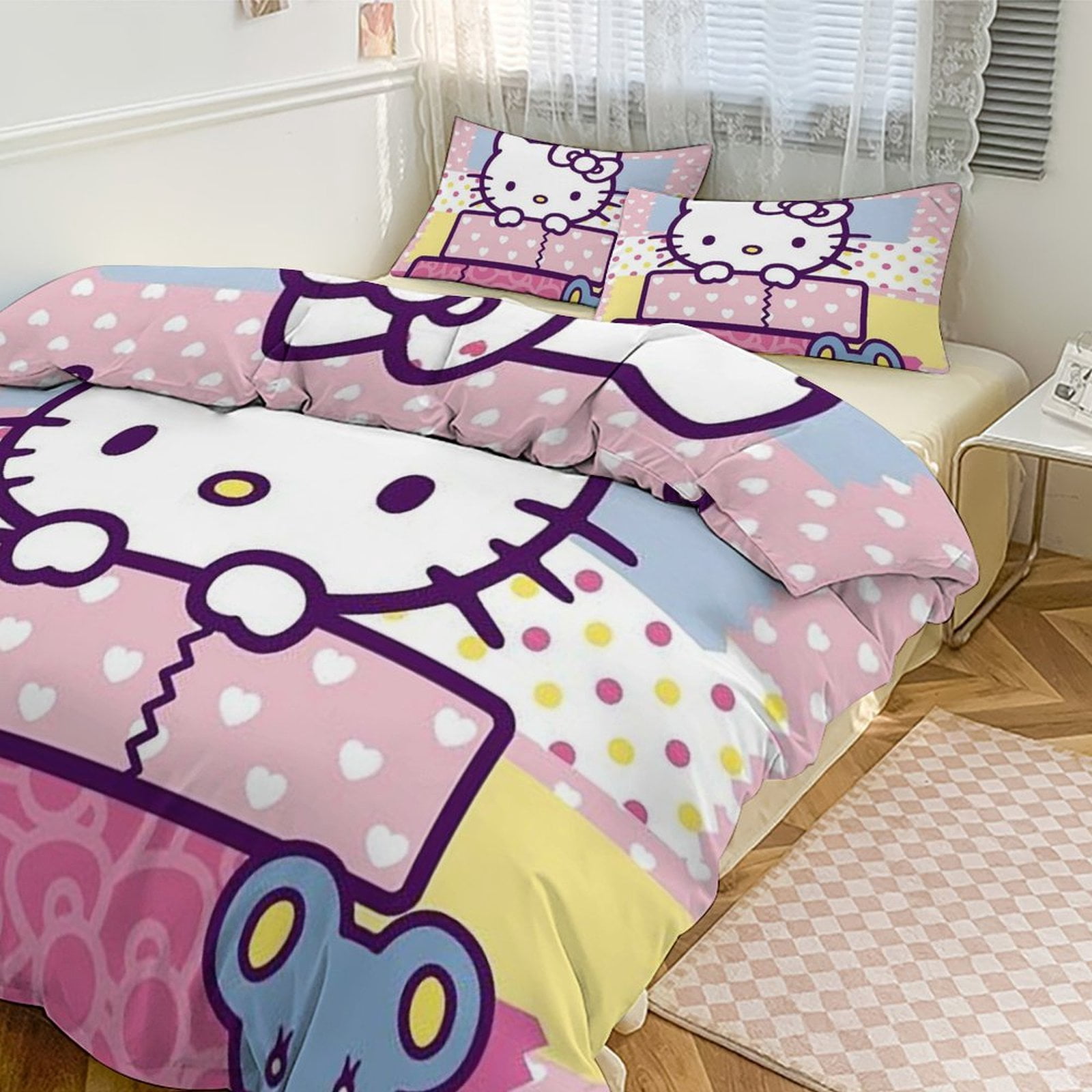 Hello Kitty Bedding Sets for Kids Men Women Full Size Comforter Set ...