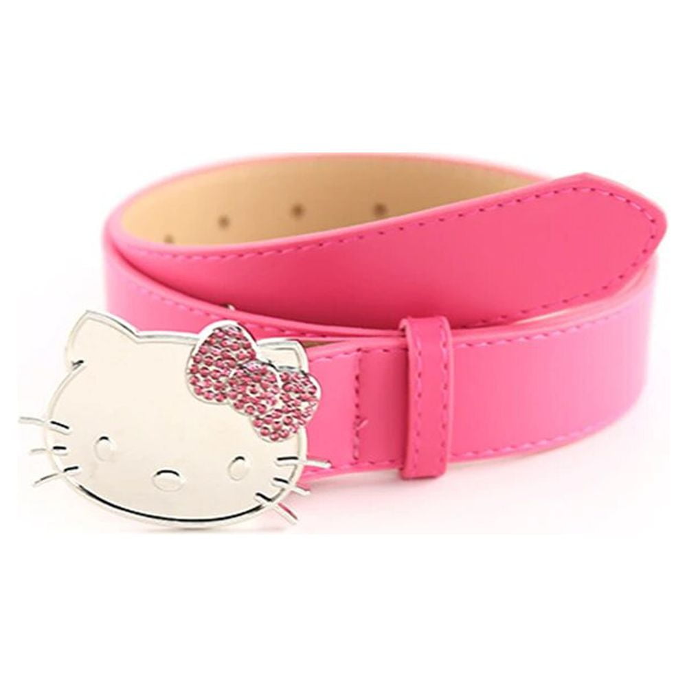 Hello Kitty Belt Pink Rhinestone Sanrio Girly Heart Y2k Cartoon Pu ...