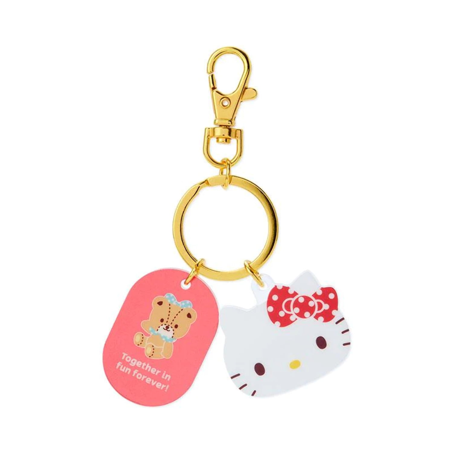 Hello Kitty Besties Keychain Sanrio Acrylic Key Ring - Walmart.com
