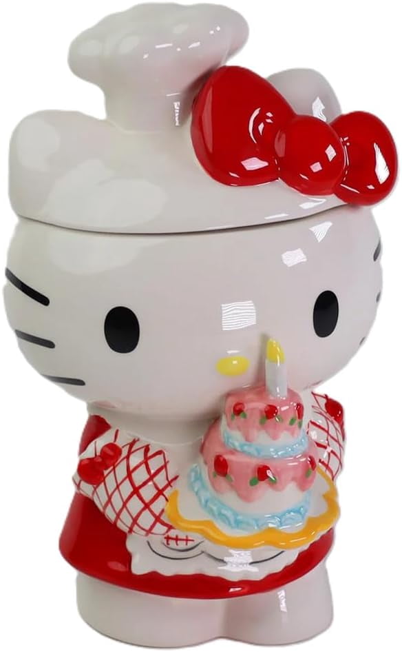 Hello Kitty Birthday Bakery Cookie Jar, Home & Kitchen Accessories ...