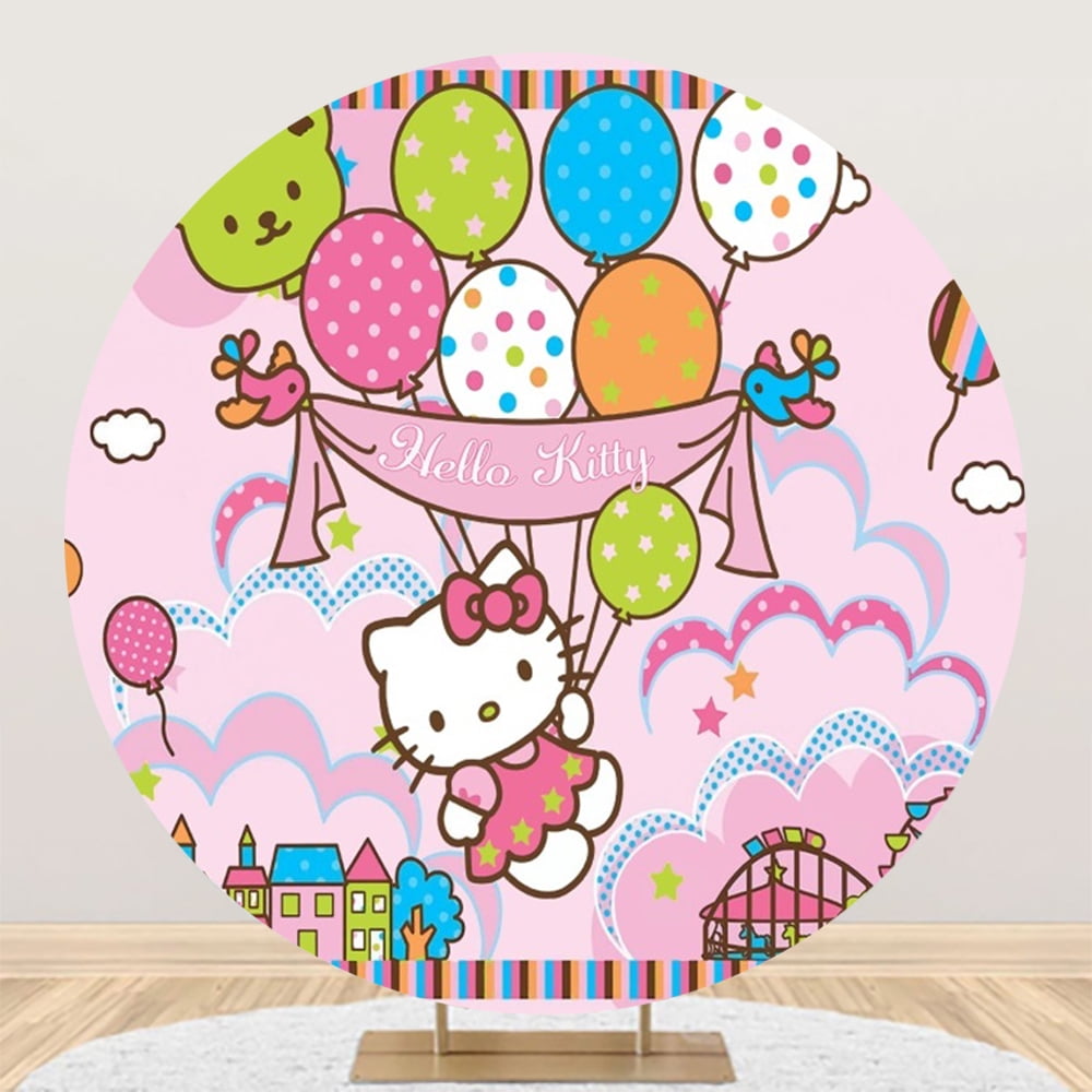 Hello Kitty Birthday Party Decorations Props Backdrop Background For ...