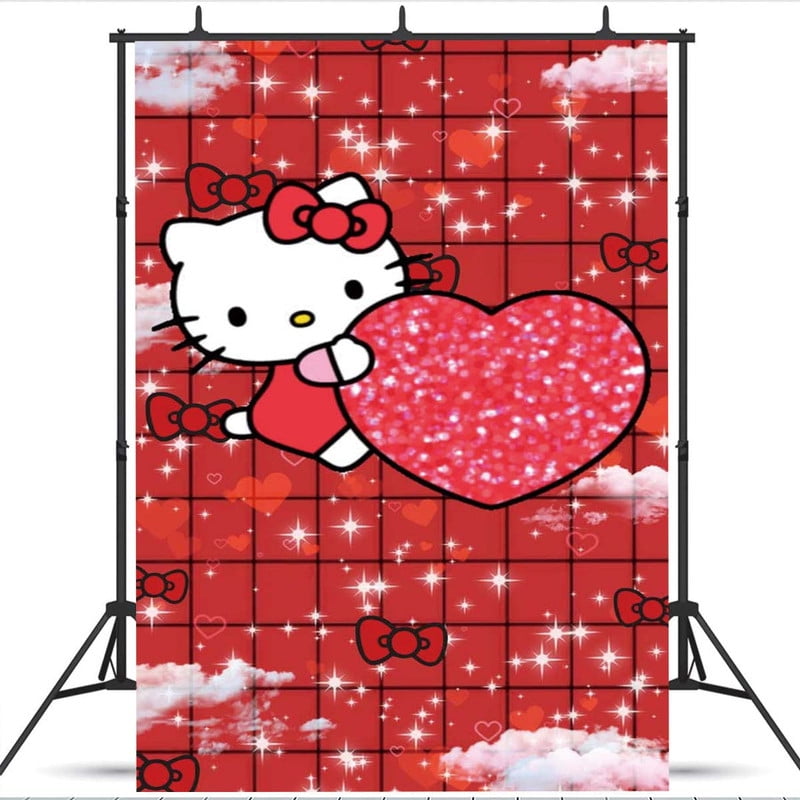Hello Kitty Birthday Party Supplies Banner Backdrop Background ...