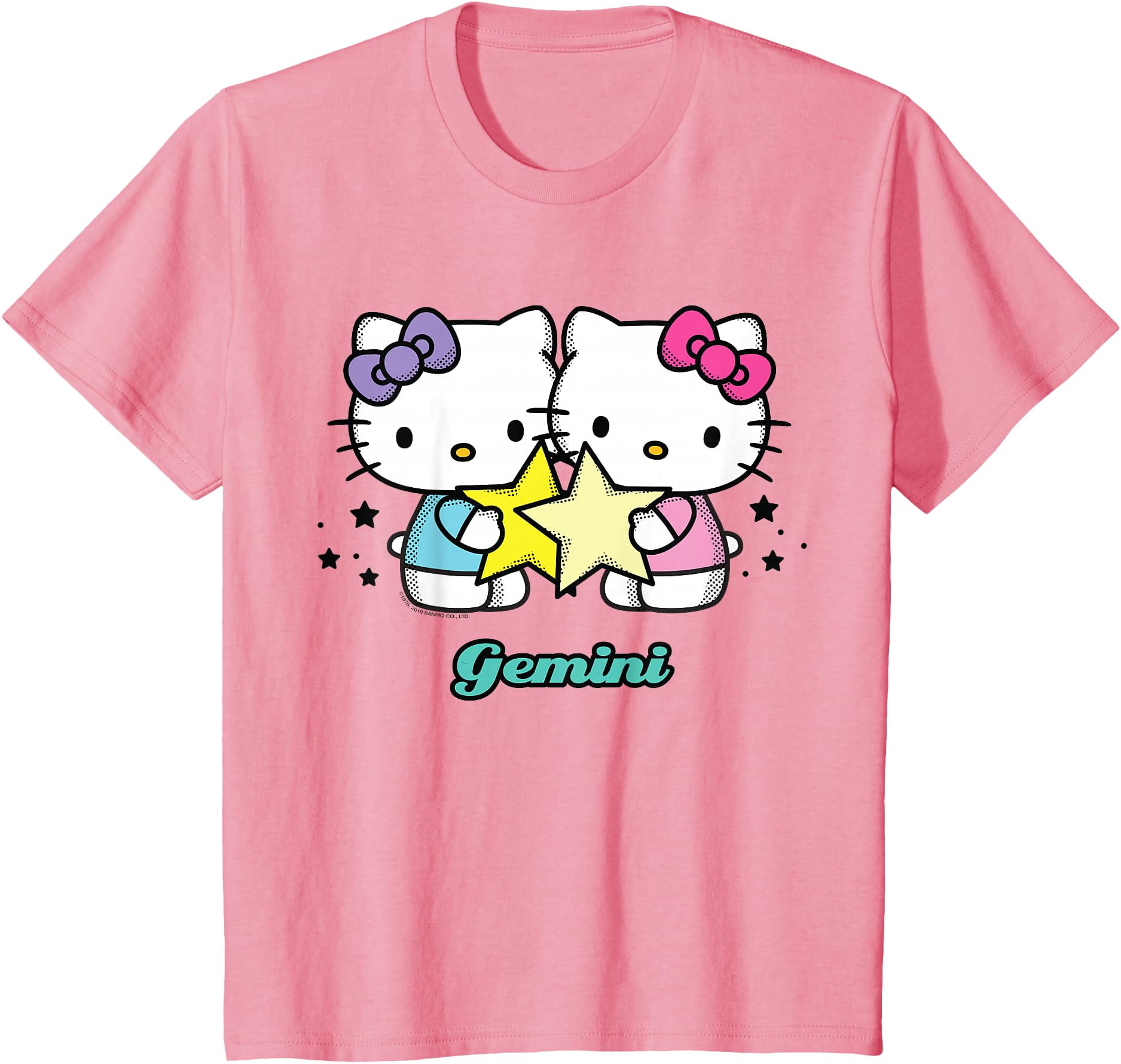 Hello Kitty Birthday Zodiac Gemini DTG Print Unisex T-Shirt,Light Pink ...