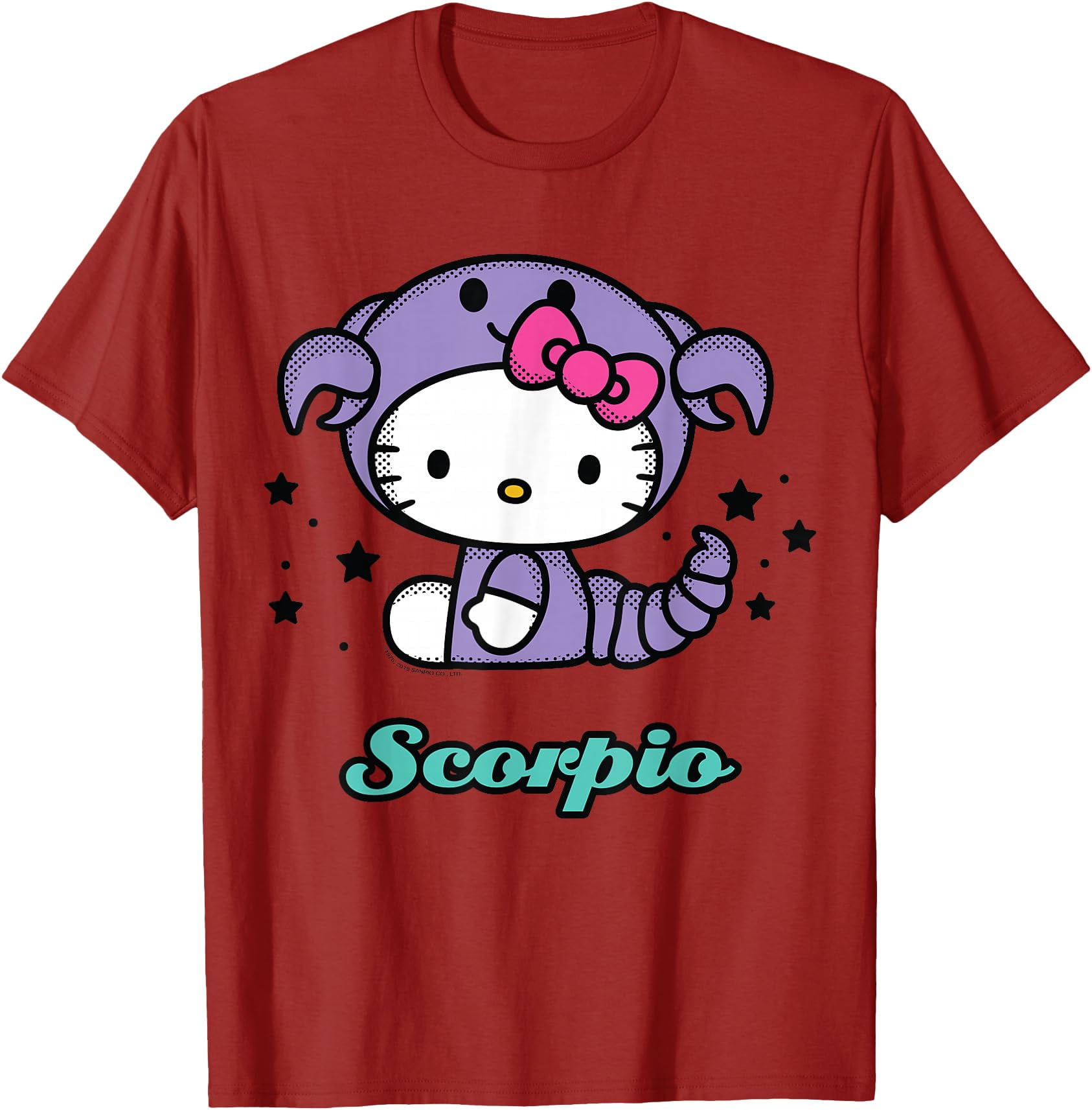 Hello Kitty Birthday Zodiac Scorpio DTG Print Unisex T-Shirt,Cardinal ...