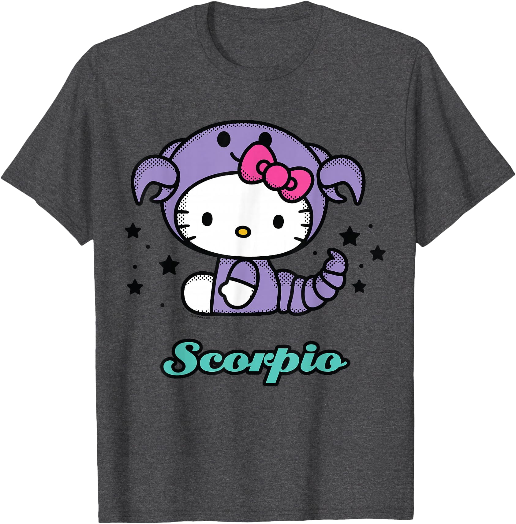 Hello Kitty Birthday Zodiac Scorpio DTG Print Unisex T-Shirt,Dark ...