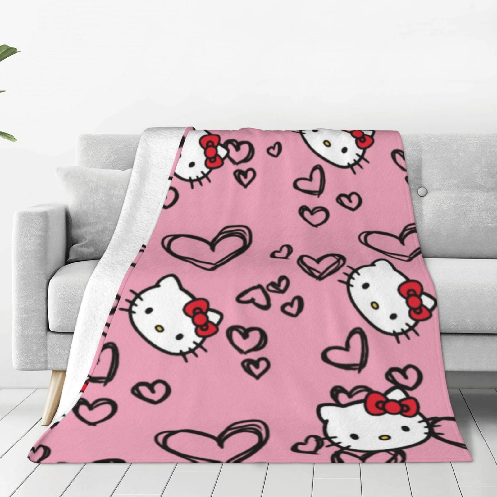 Hello Kitty Blanket Cartoon Blanket Home Cute Blankets for Sofa Bed ...