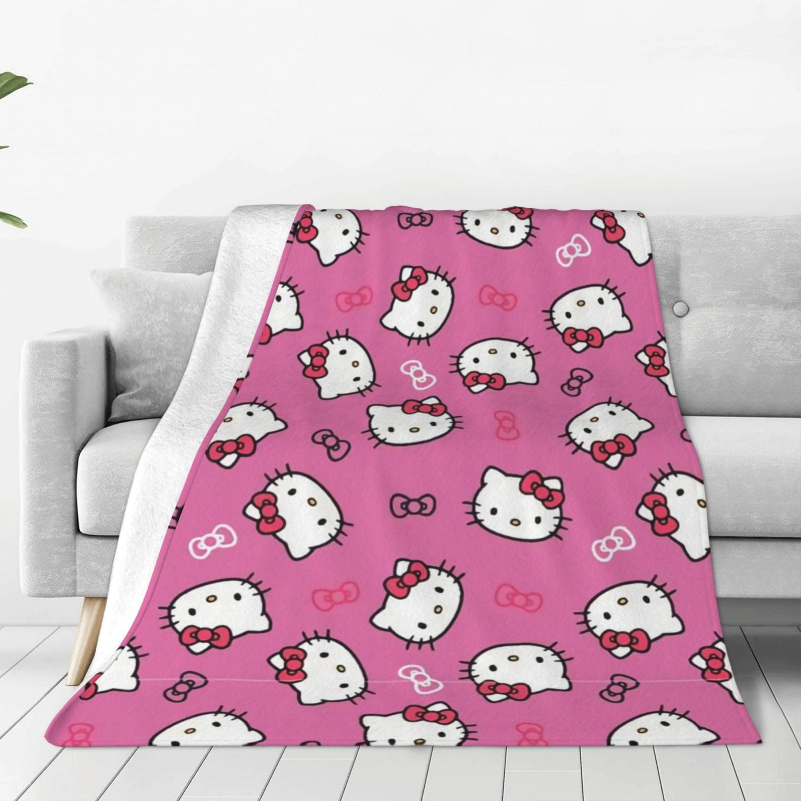 Hello Kitty Blanket Cartoon Blanket Home Cute Blankets for Sofa Bed ...