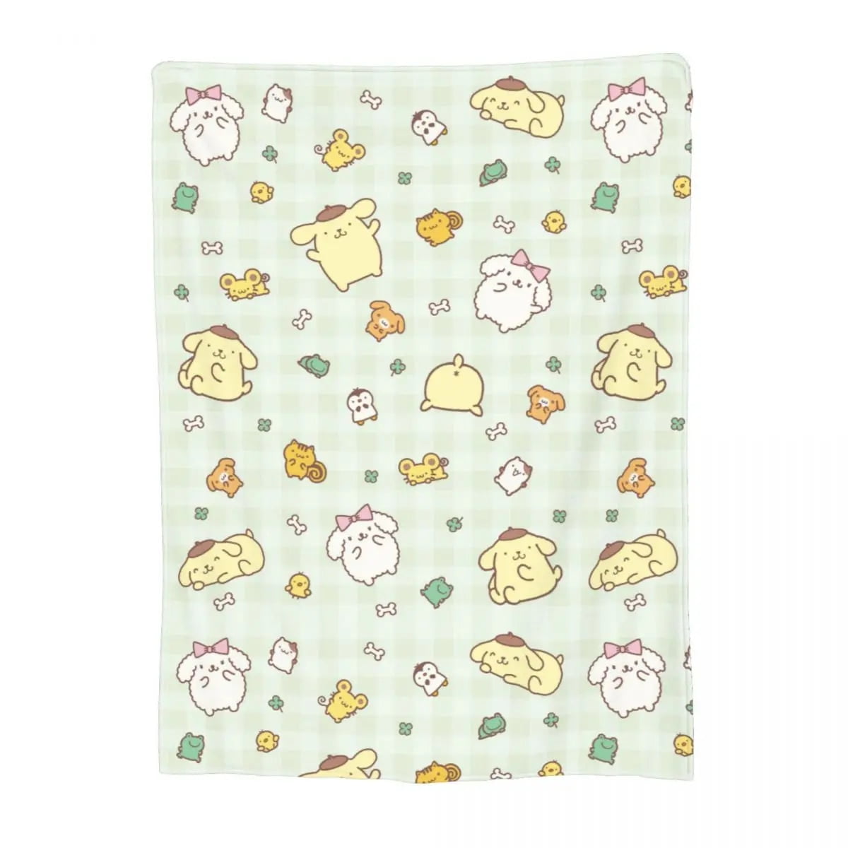 Hello Kitty Blanket Flannel Textile Decor Kitty White Cozy Lightweight ...