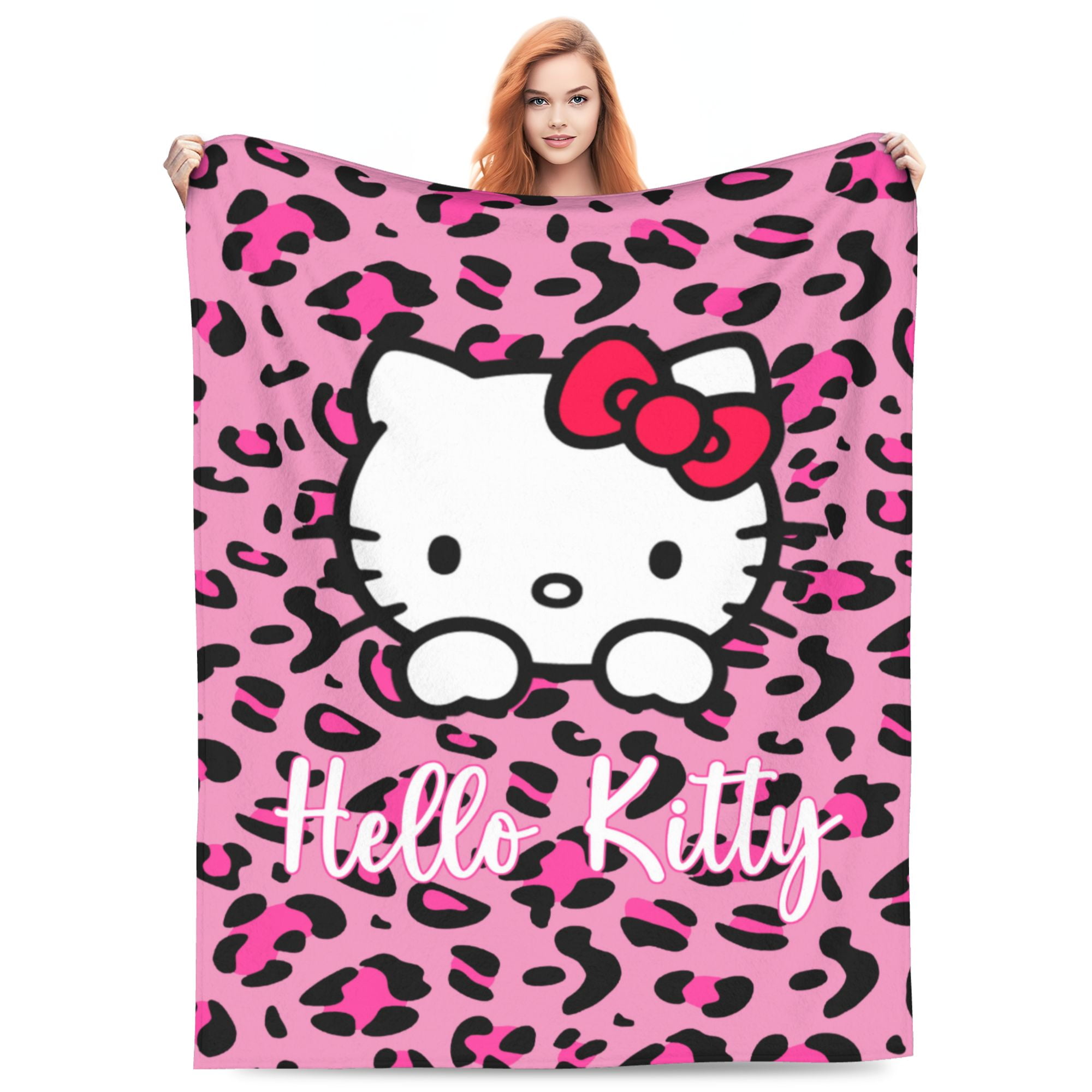 Hello Kitty Blanket Lightweight Throw Blanket Flannel Fleece Microfiber ...