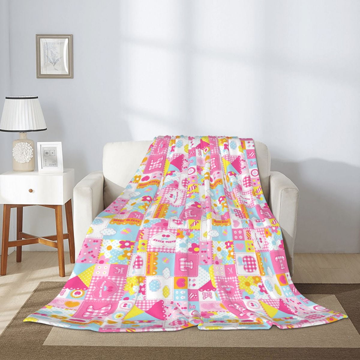 Hello Kitty Blanket Sanrio Throw Blanket Gifts Ultra Soft Fluffy Cozy ...