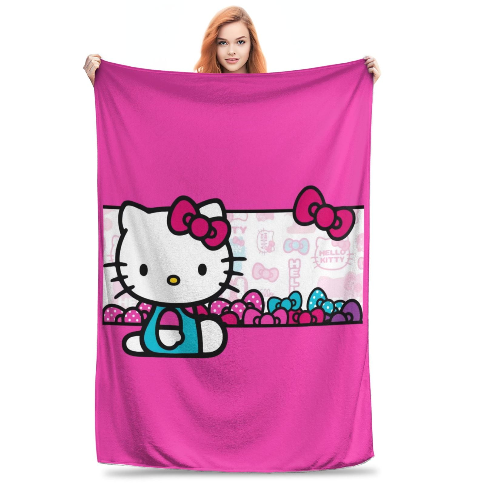 Hello Kitty Blanket Super Soft Lightweigh Throw Blanket for Men Women ...