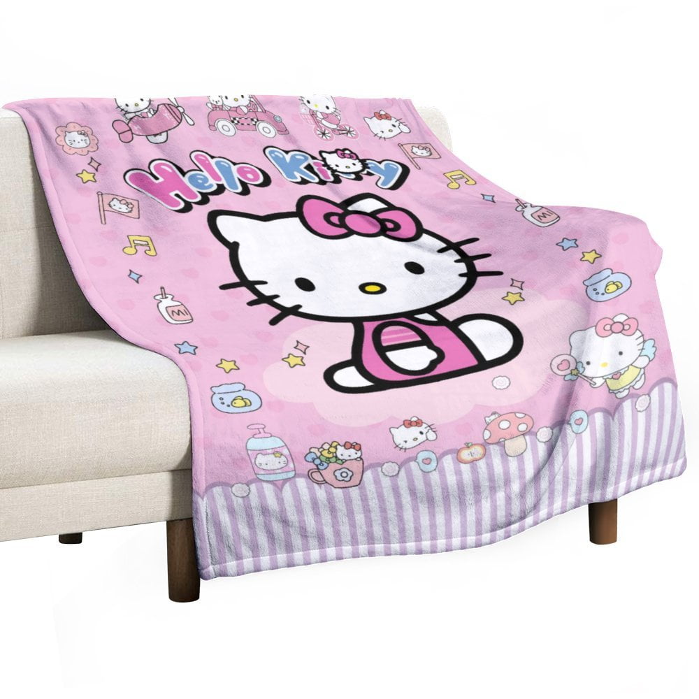 Hello Kitty Blanket for for Women Girls Flannel Blanket Cute Throw ...