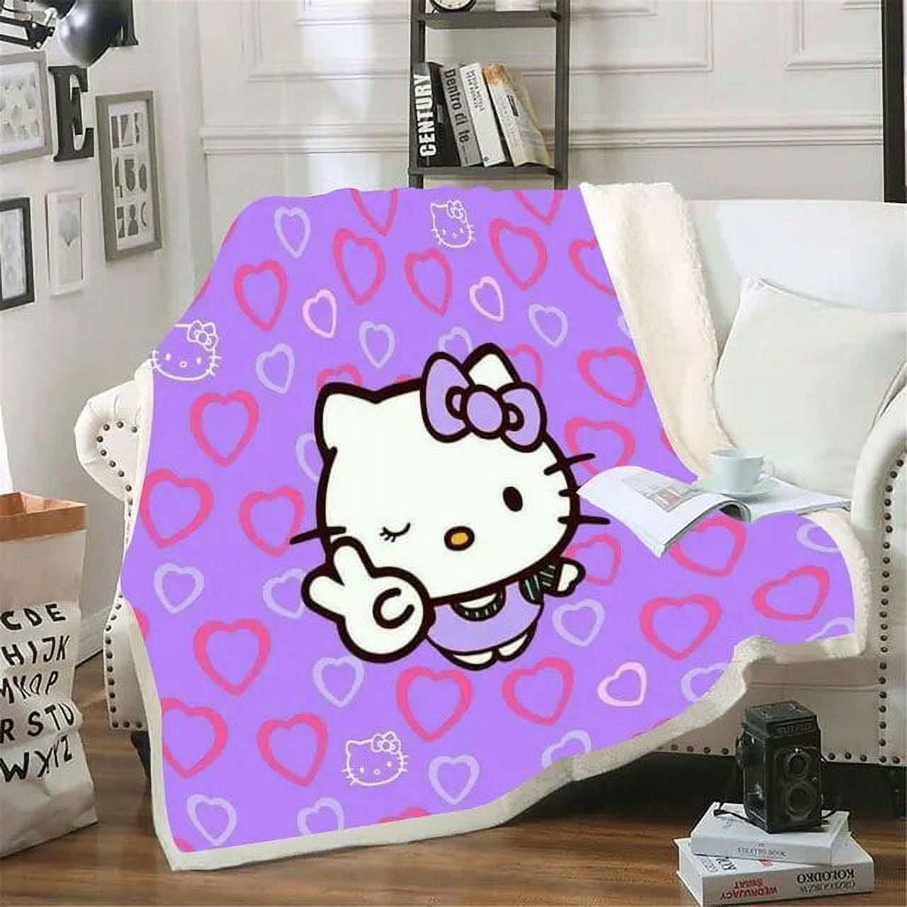 Hello Kitty Blankets Weighted Fluffy Stitch King Size and Throws Plush ...