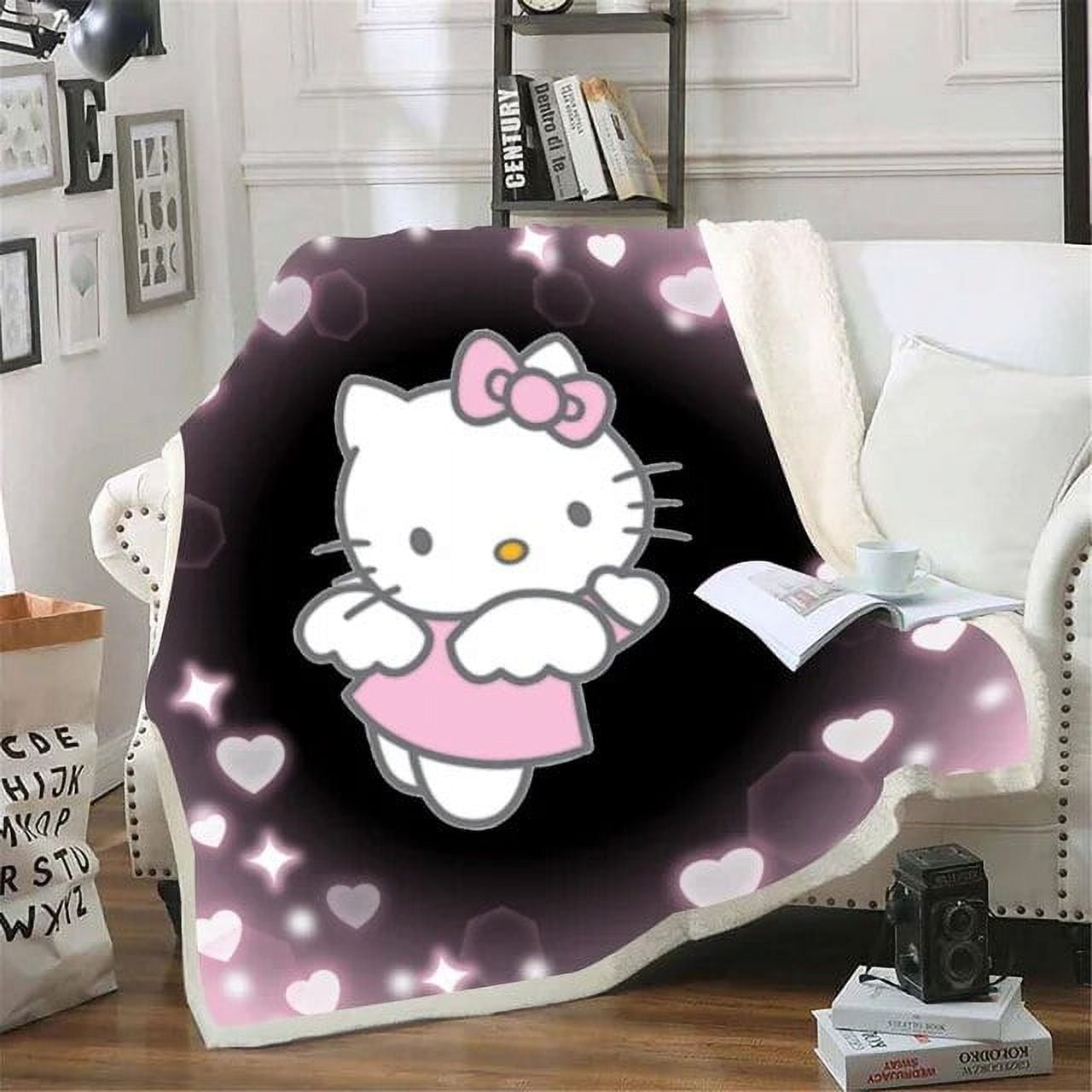 Hello Kitty Blankets Weighted Fluffy Stitch King Size and Throws Plush ...