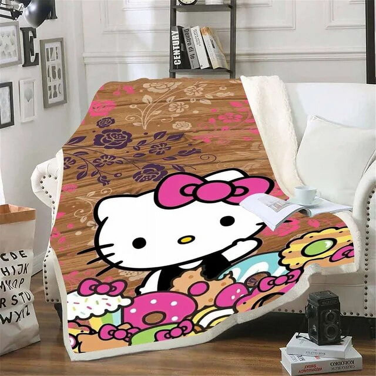 Hello Kitty Blankets Weighted Fluffy Stitch King Size and Throws Plush ...