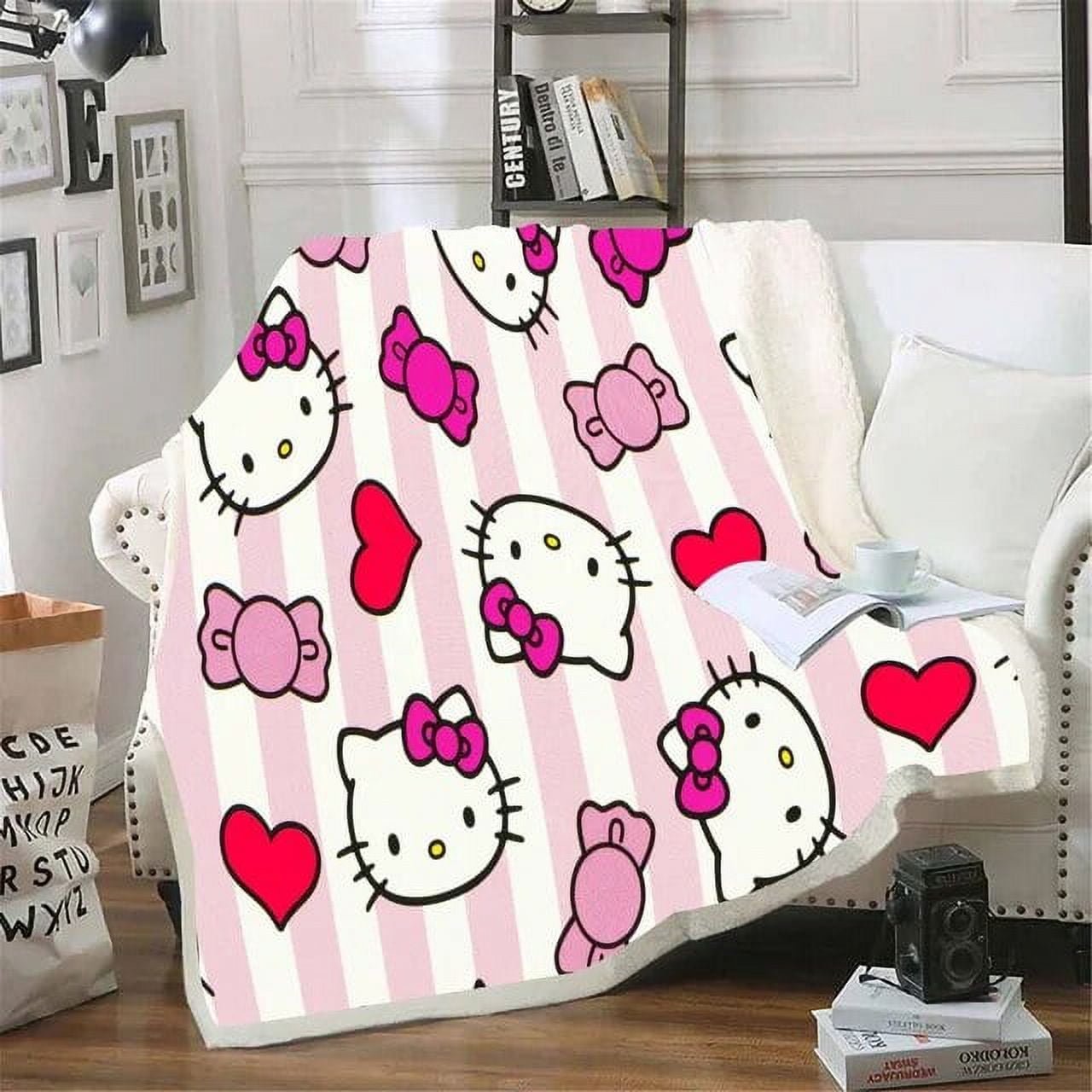 Hello Kitty Blankets Weighted Fluffy Stitch King Size and Throws Plush ...