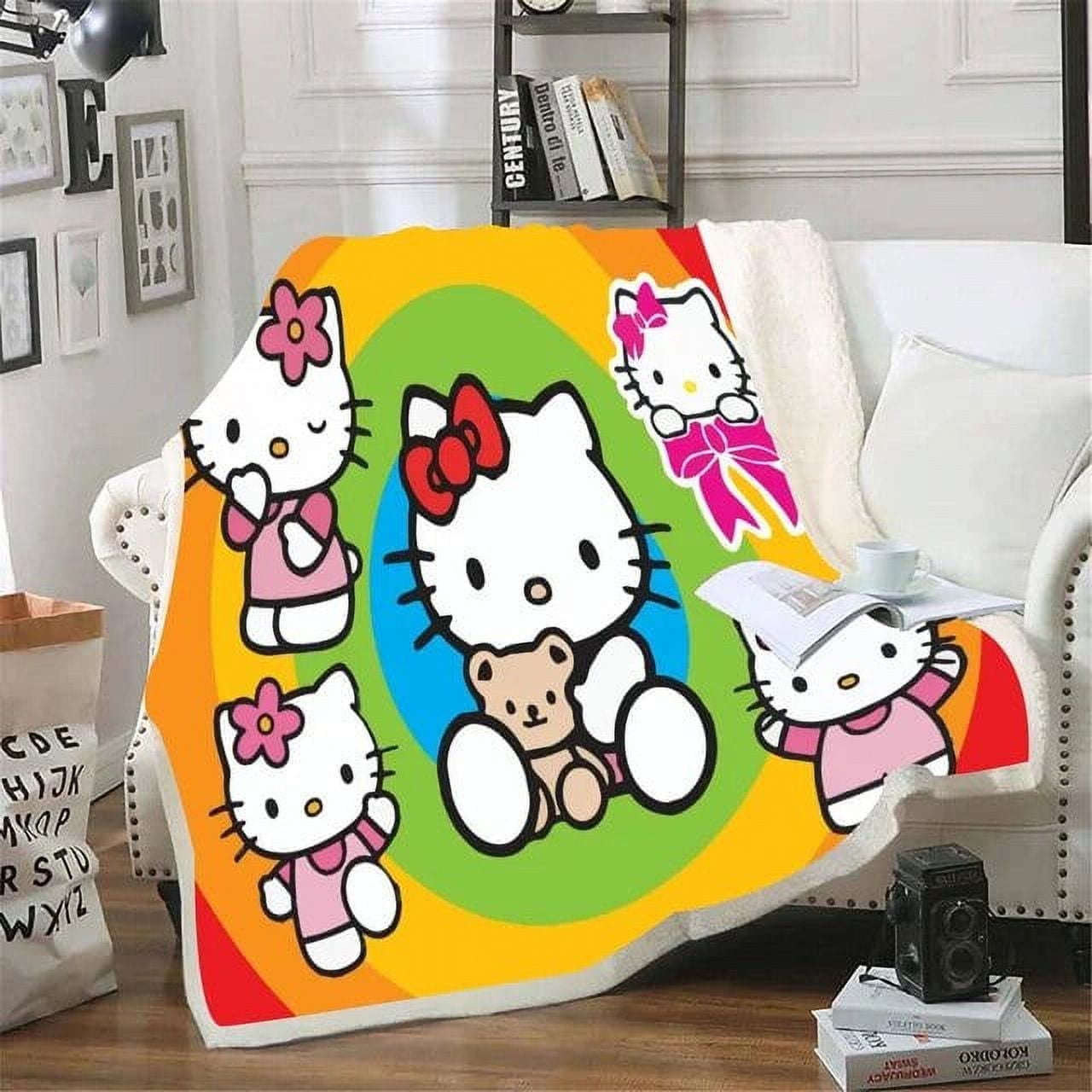 Hello Kitty Blankets Weighted Fluffy Stitch King Size and Throws Plush ...
