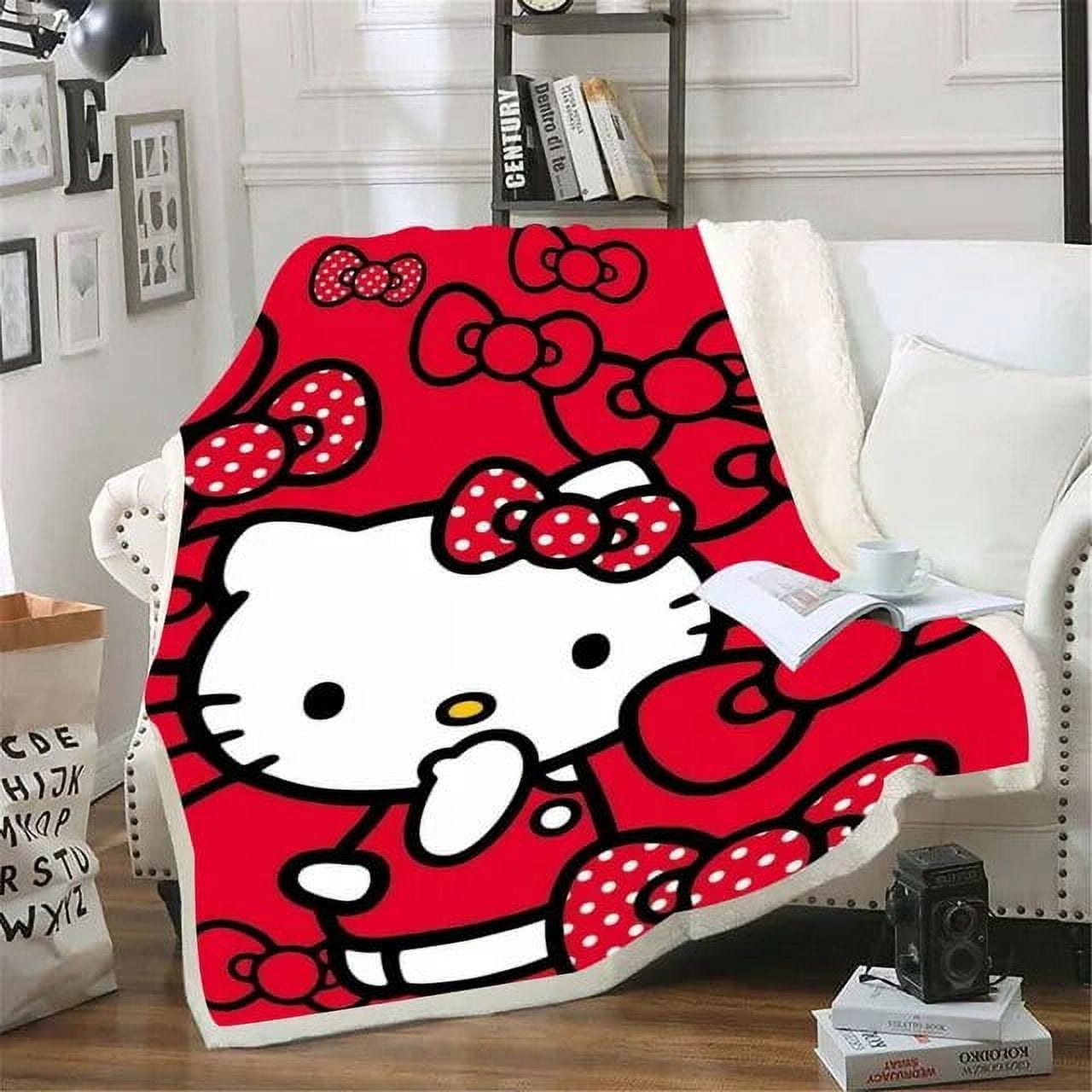 Hello Kitty Blankets Weighted Fluffy Stitch King Size and Throws Plush ...