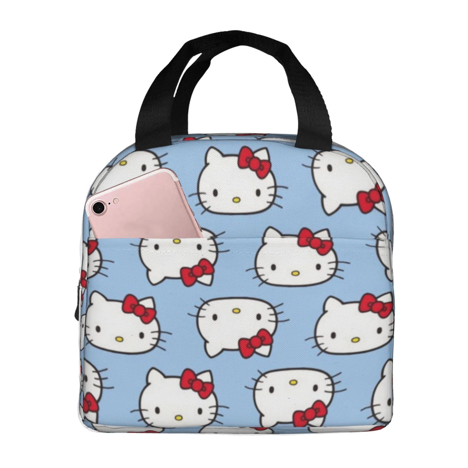 Hello Kitty Blue Lunch Box for Women,Reusable Insulated Lunch Tote ...