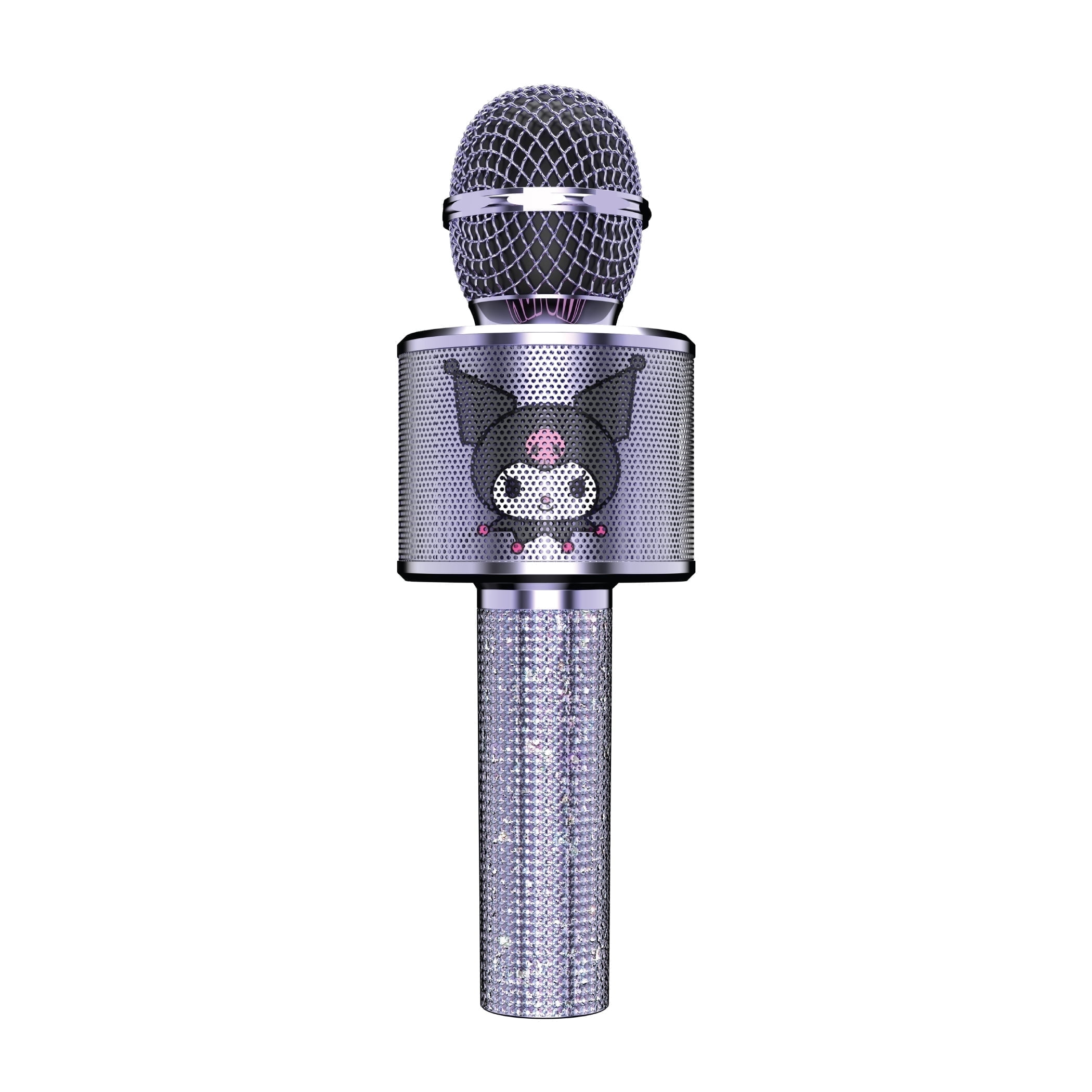 Kuromi Bedazzled Pink Karaoke Mic - Wireless, Bluetooth, Portable with ...