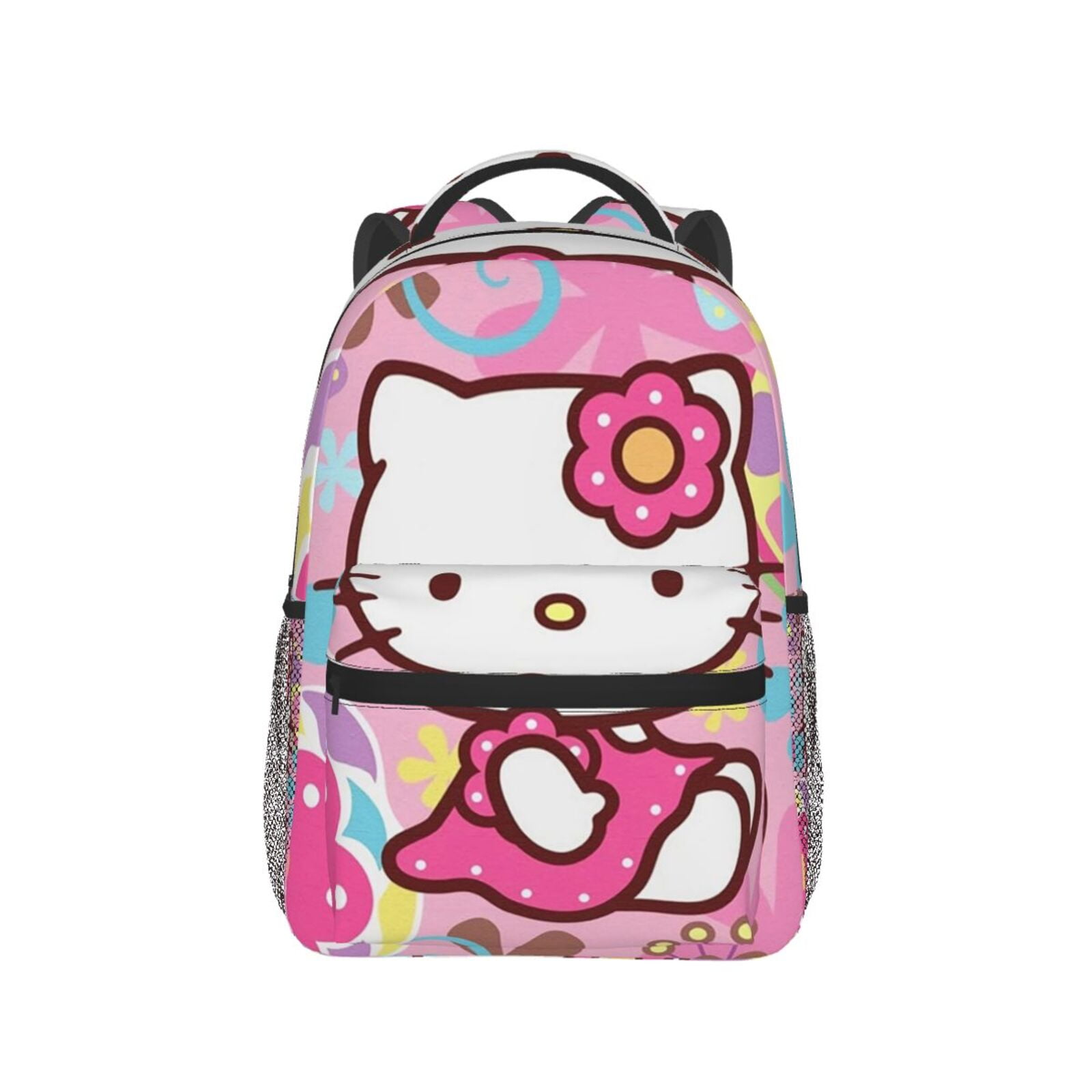 Hello Kitty Bouquet Backpack,Polyester Travel Backpack for Women Men ...
