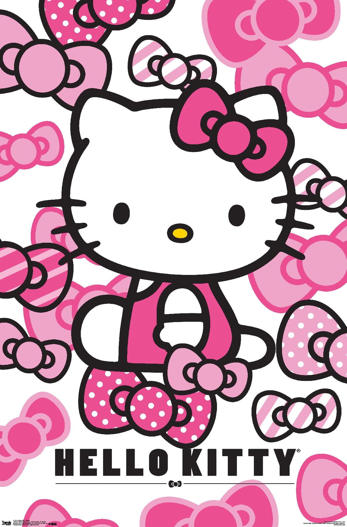 "Trends International Hello Kitty - Bows Wall Poster, 22.375"" x 34 ...