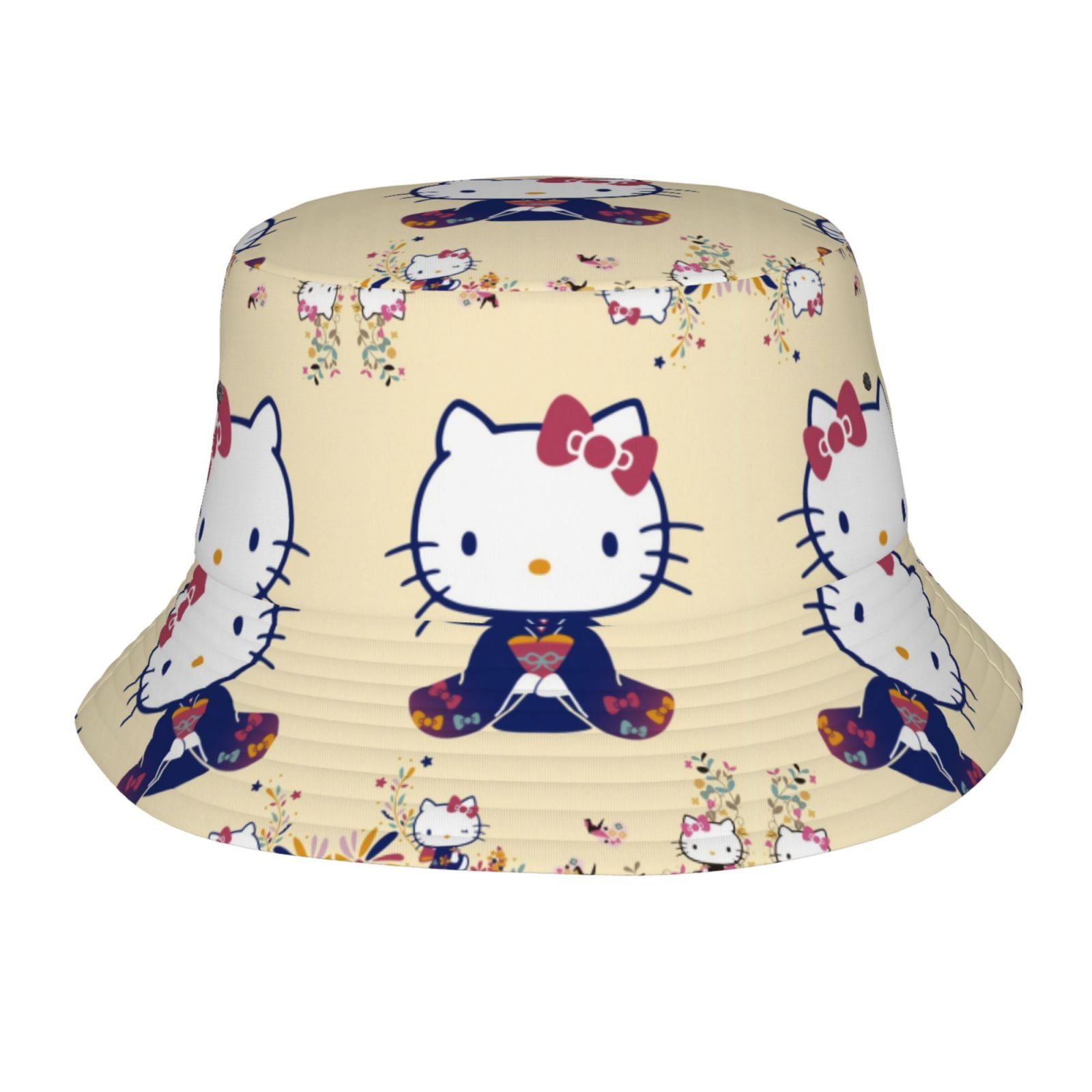 Hello Kitty Bucket Hat Travel Packable Sun Cap Beach Fisherman Hat For Women Men - Walmart.com
