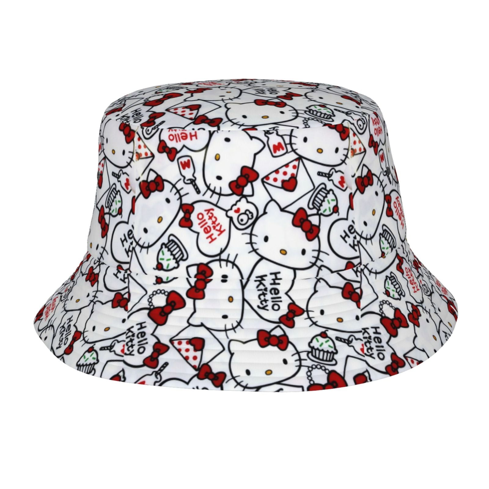 Hello Kitty Bucket Hat Travel Packable Sun Cap Beach Fisherman Hat For Women Men - Walmart.com