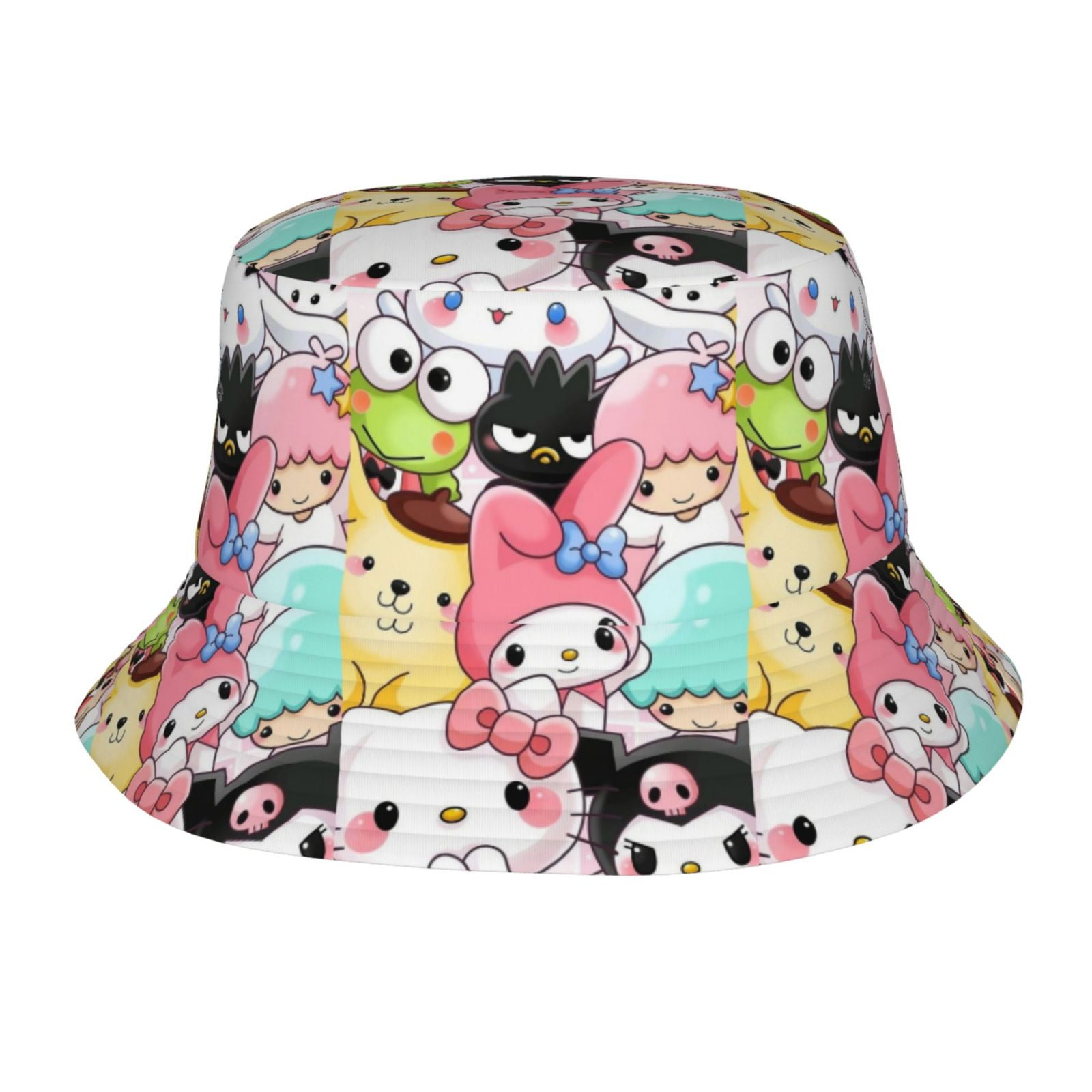 Hello Kitty Bucket Hat Travel Packable Sun Cap Beach Fisherman Hat For Women Men - Walmart.com
