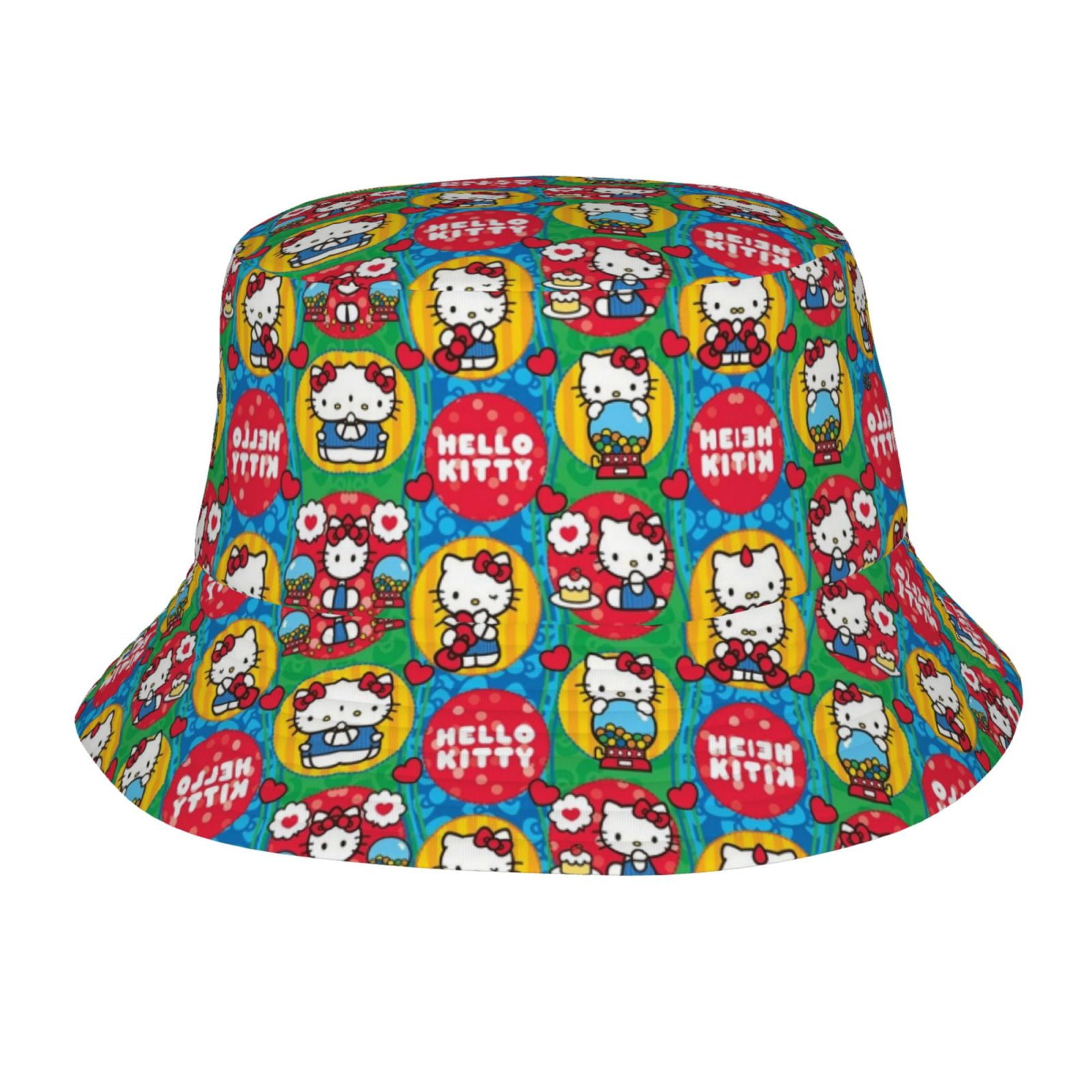 Hello Kitty Bucket Hat Travel Packable Sun Cap Beach Fisherman Hat For Women Men - Walmart.com
