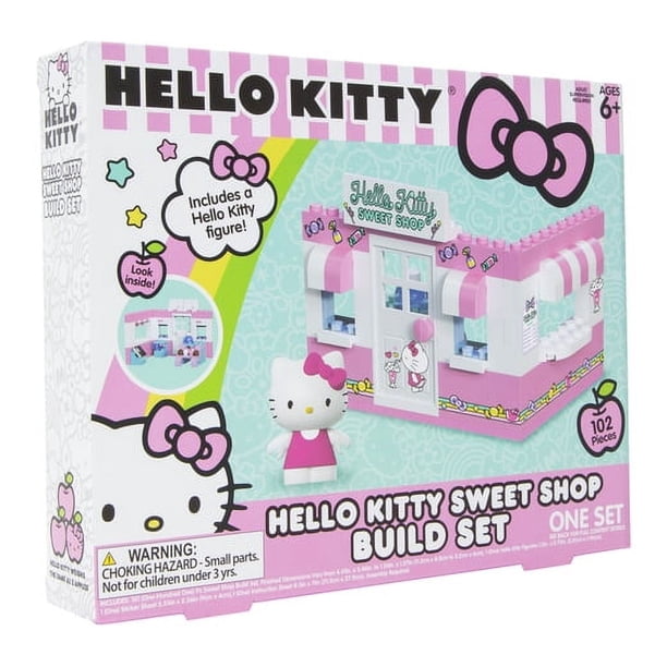 Sanrio Hello Kitty Sweet Shop Building Block Set - Walmart Business ...