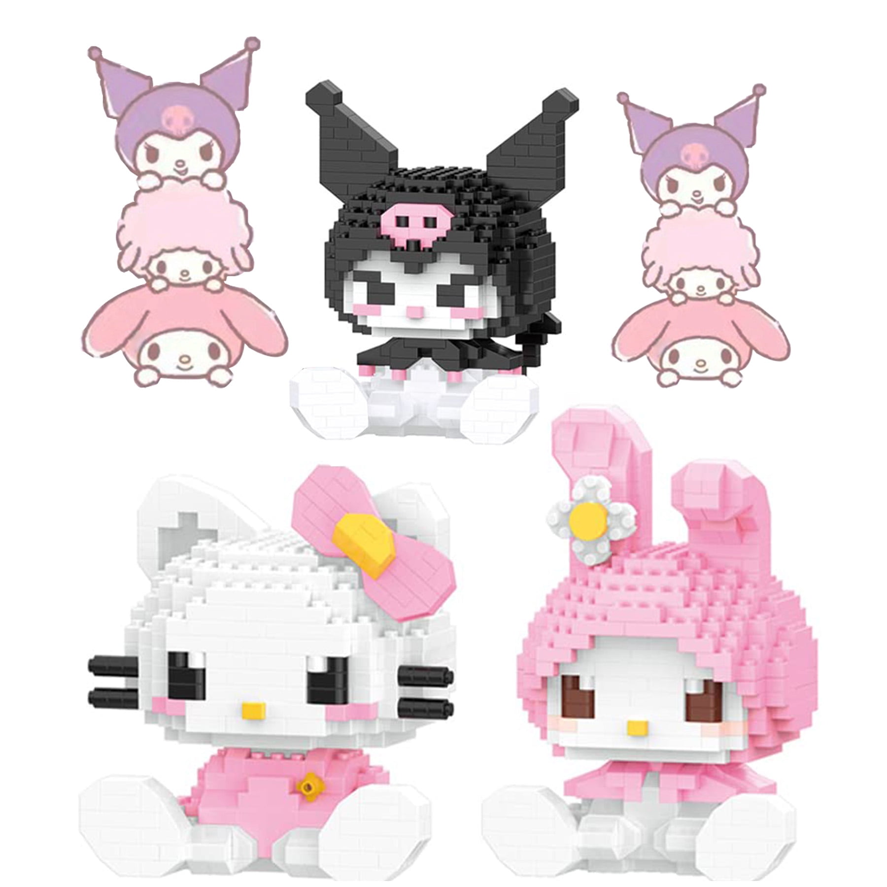 Hello Kitty Toy Blocks Set for Girls Mini Kuromi Building Blocks Toys ...