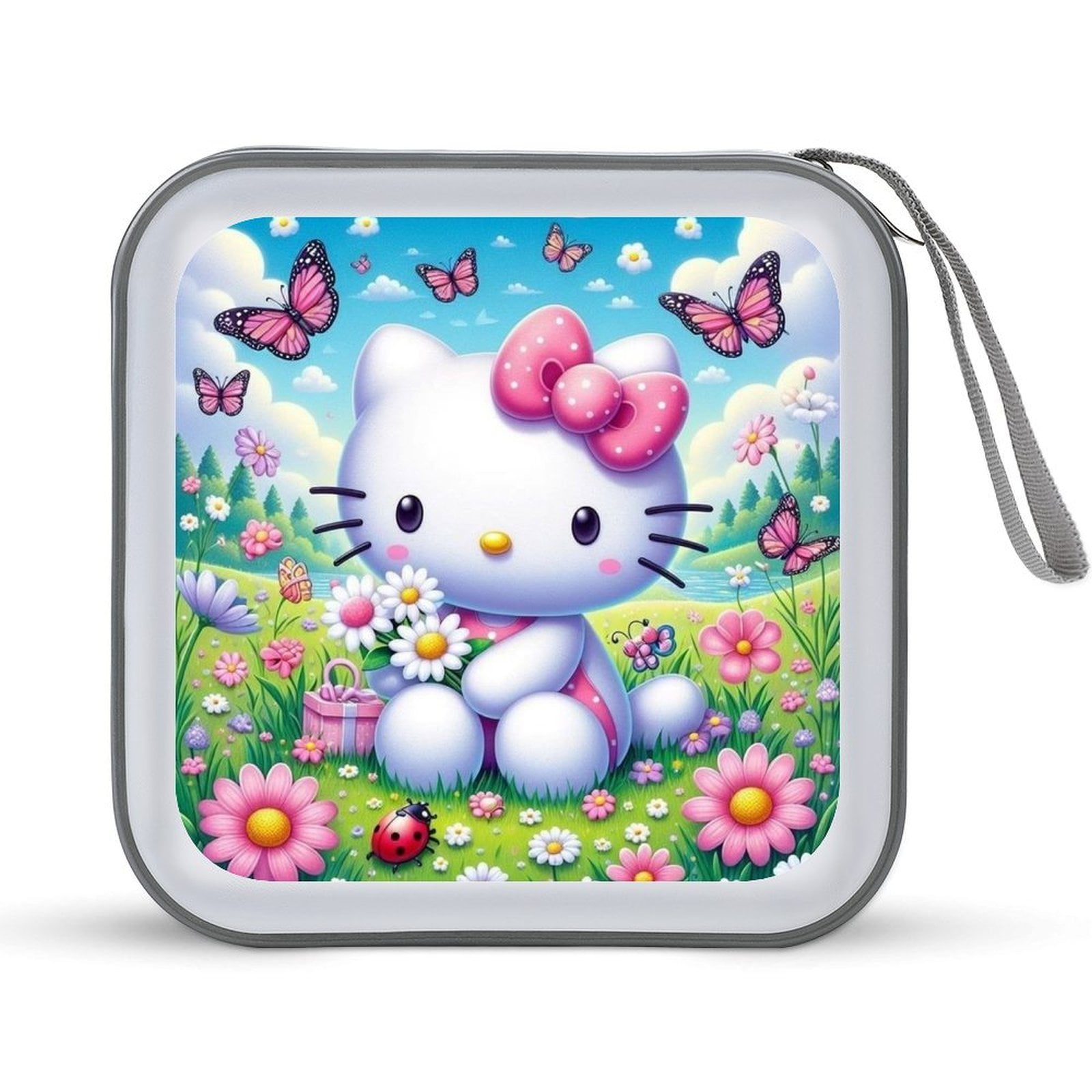 Hello Kitty CD Case, 40 Capacity VCD/DVD Case Holders Wallet Hard ...