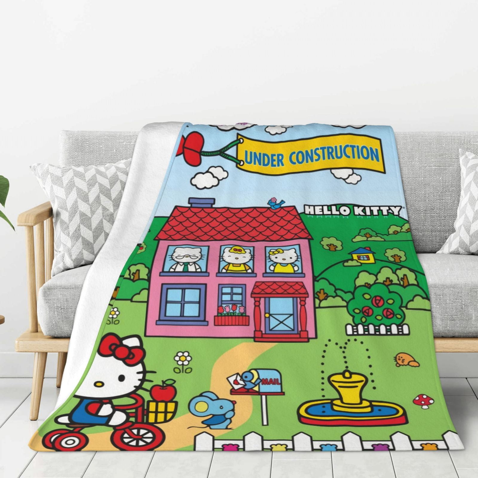Hello-Kitty UNDER CONSTRUCTION Toddler Blanket Gifts for Boys and Girls ...