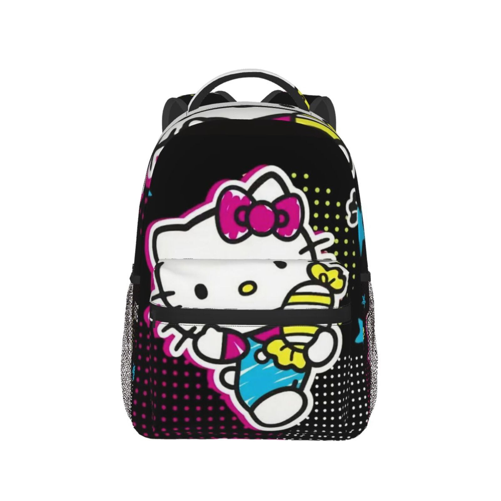Hello-Kitty Candy Backpack,Polyester Canvas Casual Laptop Backpack for ...