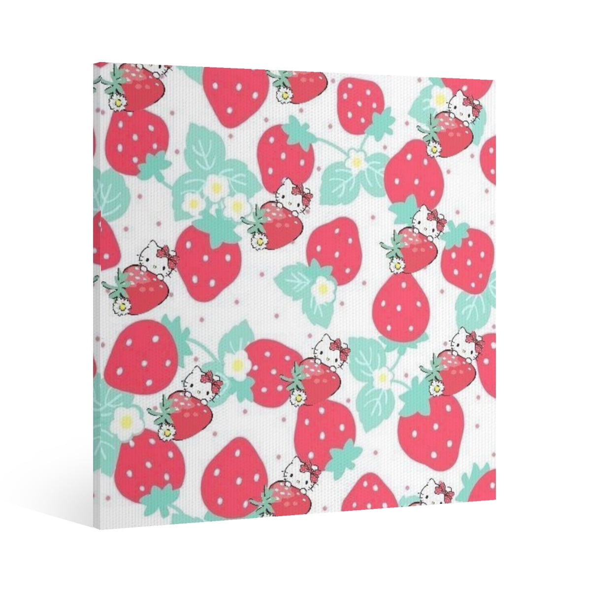 Hello Kitty Canvas Wall Art Cartoon Wall Decor | HD Printed & Wooden ...