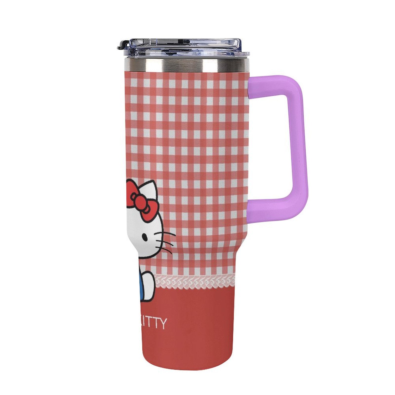 Hello Kitty Car Cup Stainless Steel Thermos Cup with Handle 40oz ...