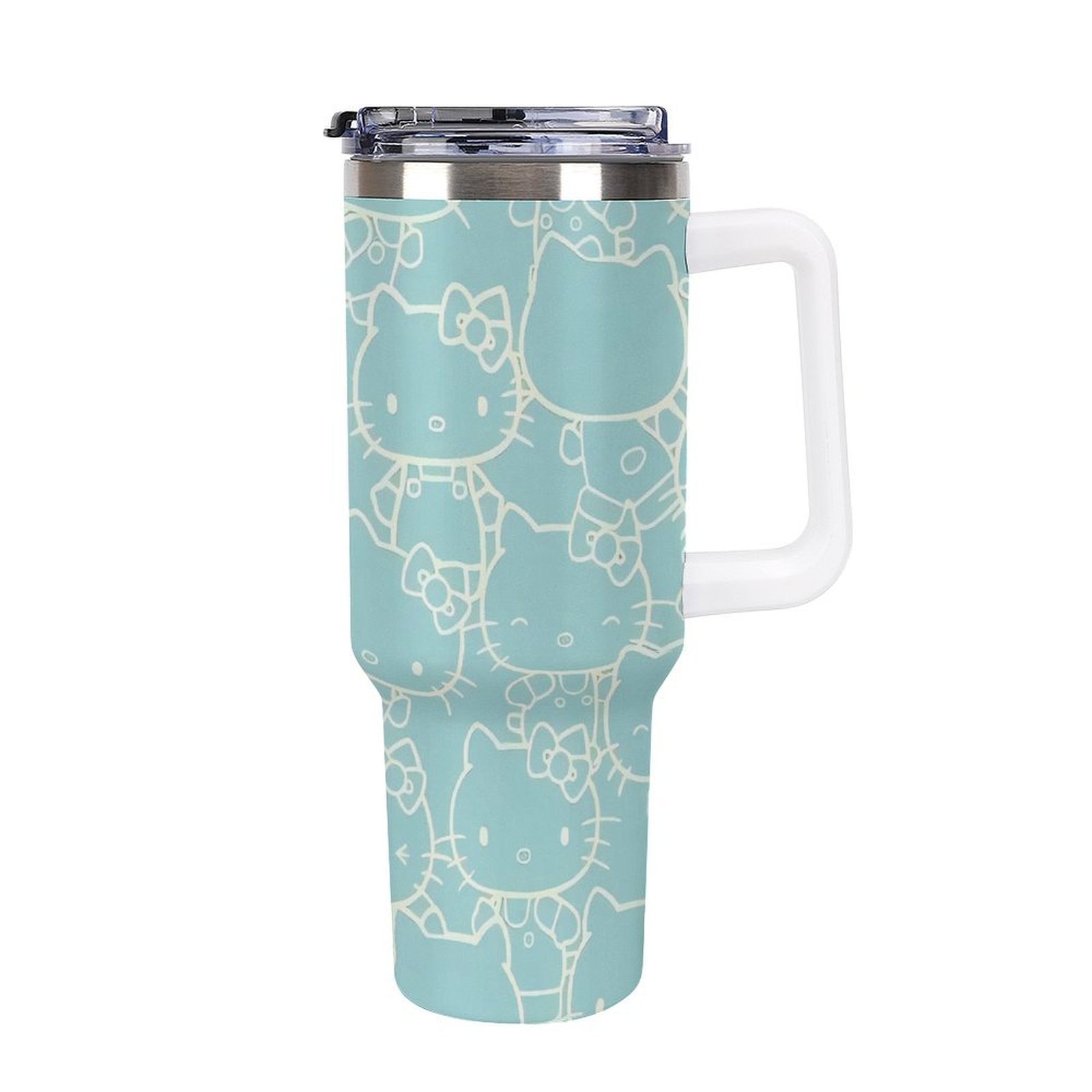 Hello Kitty Car Cup Stainless Steel Thermos Cup with Handle 40oz ...