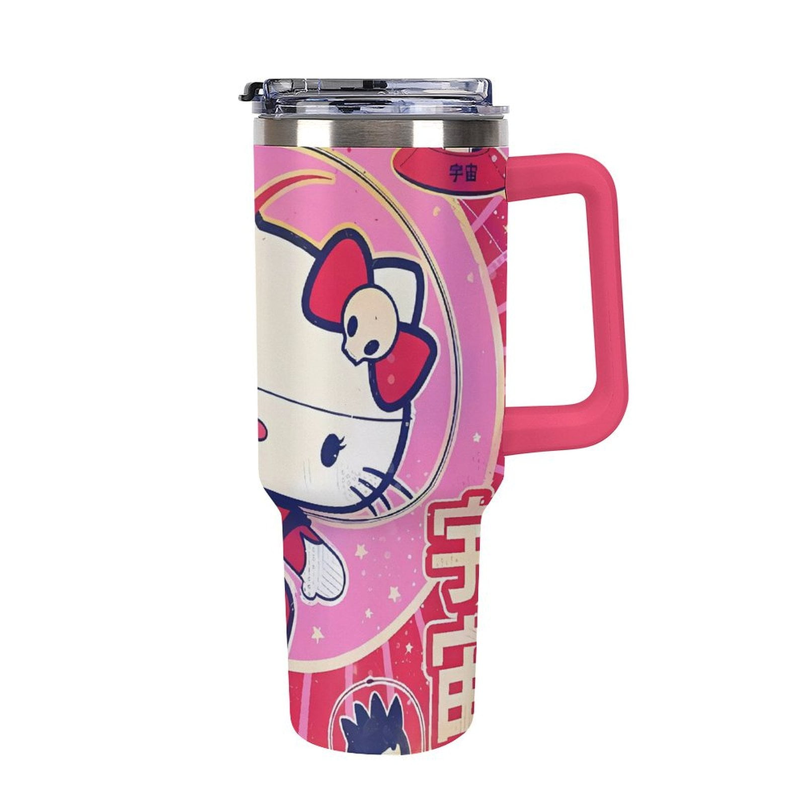 Hello Kitty Car Cup Stainless Steel Thermos Cup with Handle 40oz ...
